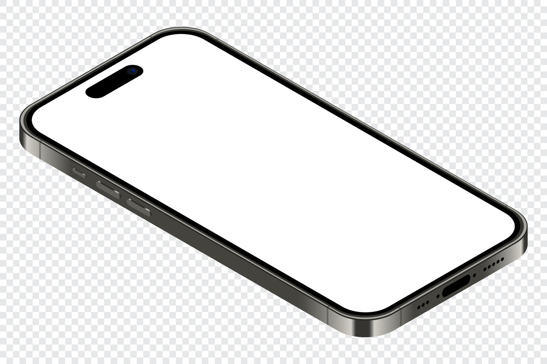 Realistic smartphone mockup. Isometric smartphone. 3d mobile phone with ... Realistic smartphone mockup. Isometric smartphone. 3d mobile phone with ...