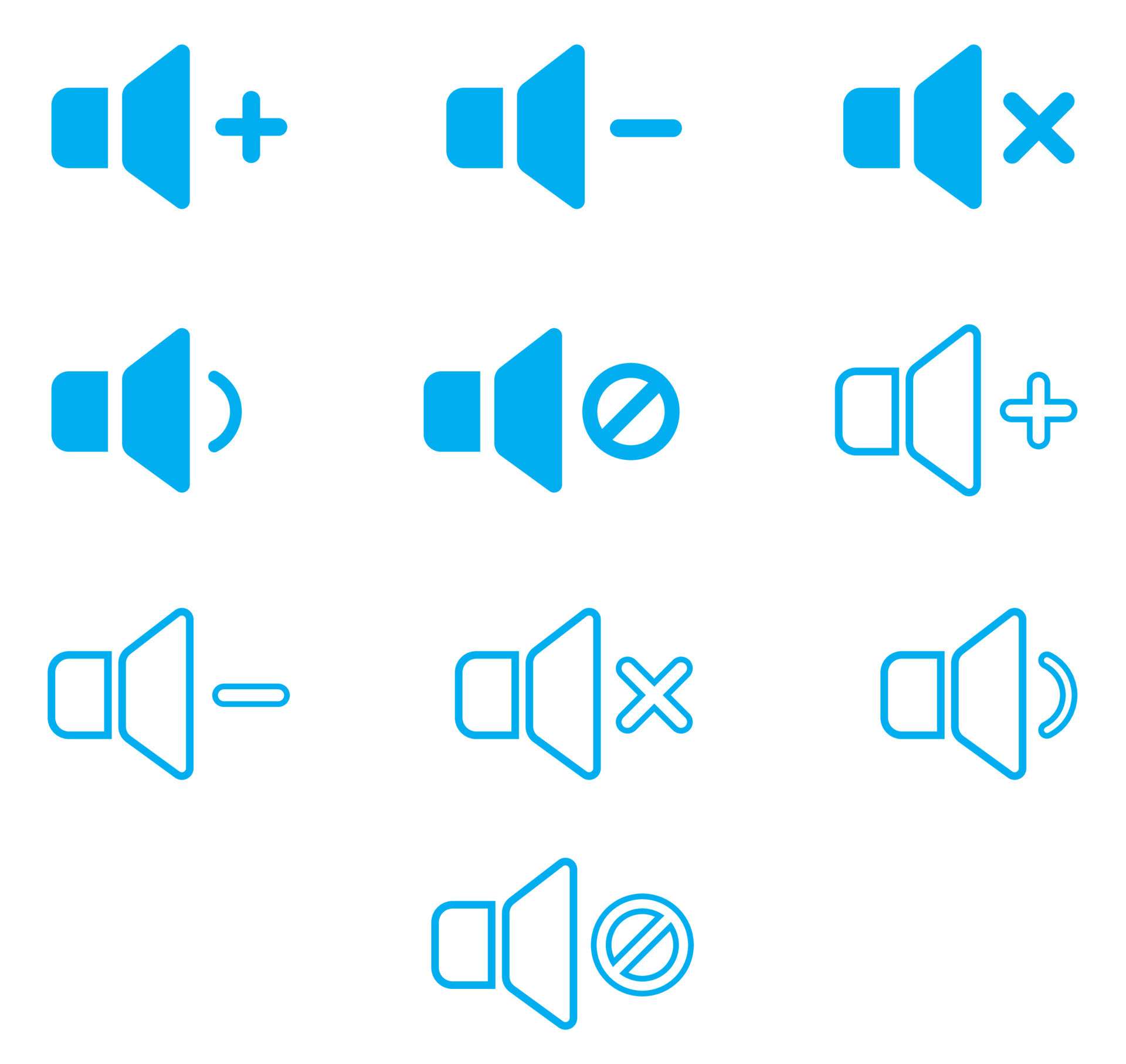 Sound ions. Sound vector icons. Set of sound icon. 24596479 Vector Art ...