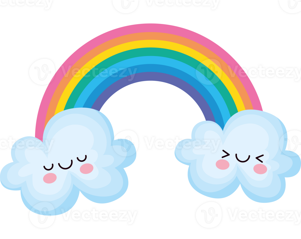 kawaii rainbow illustration 24599727 PNG