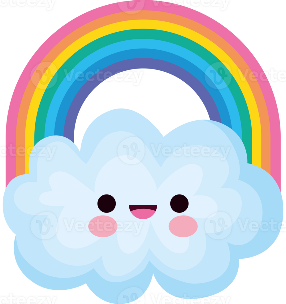 kawaii rainbow design 24599775 PNG