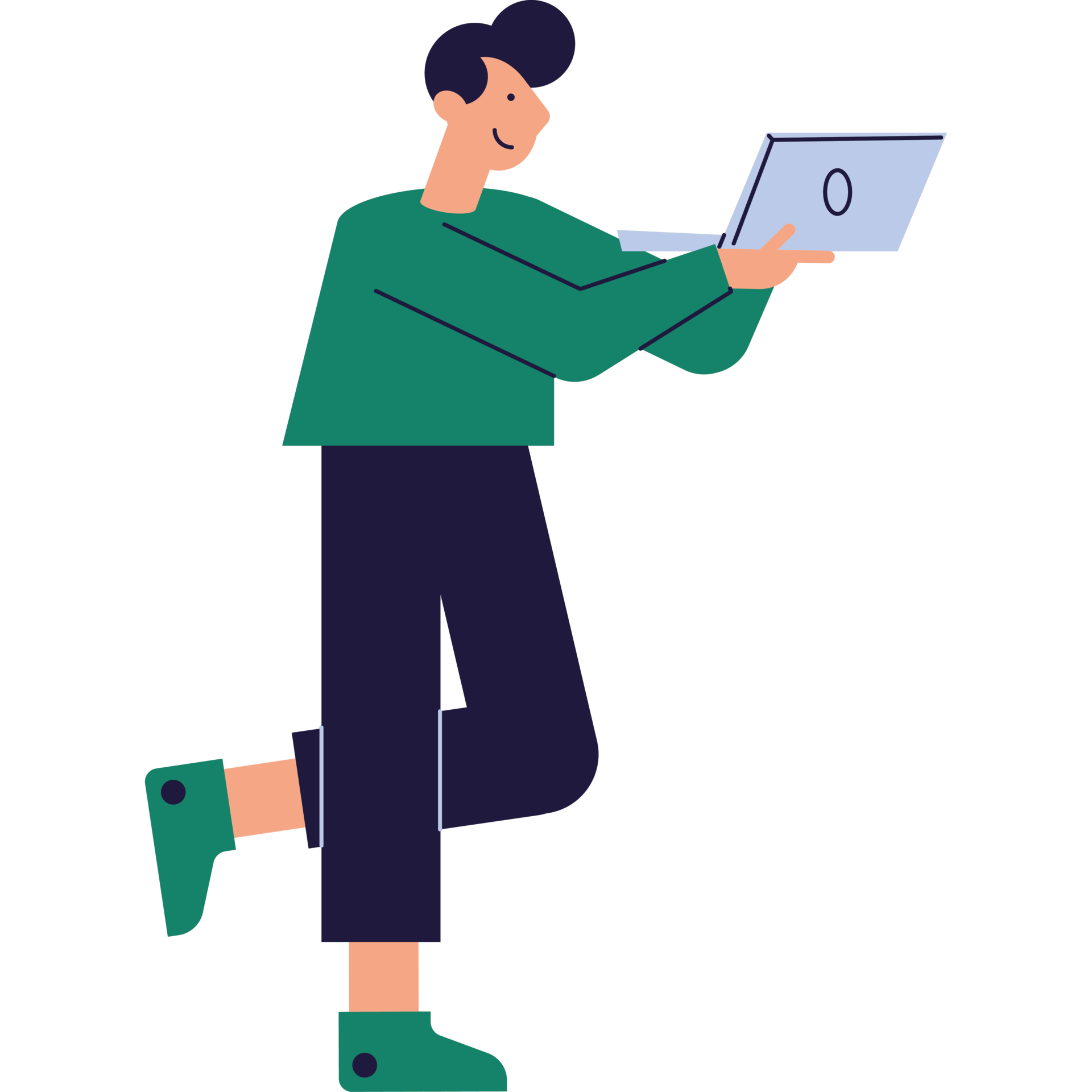 man walking using laptop character 24600337 PNG man walking using laptop character 24600337 PNG