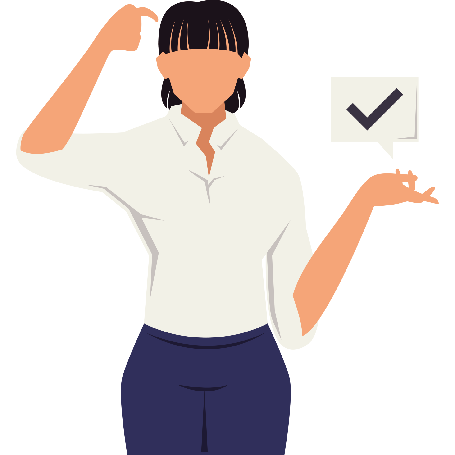 Elegant Businesswoman With Check Symbol Character 24600964 PNG elegant-businesswoman-with-check-symbol-character-24600964-png