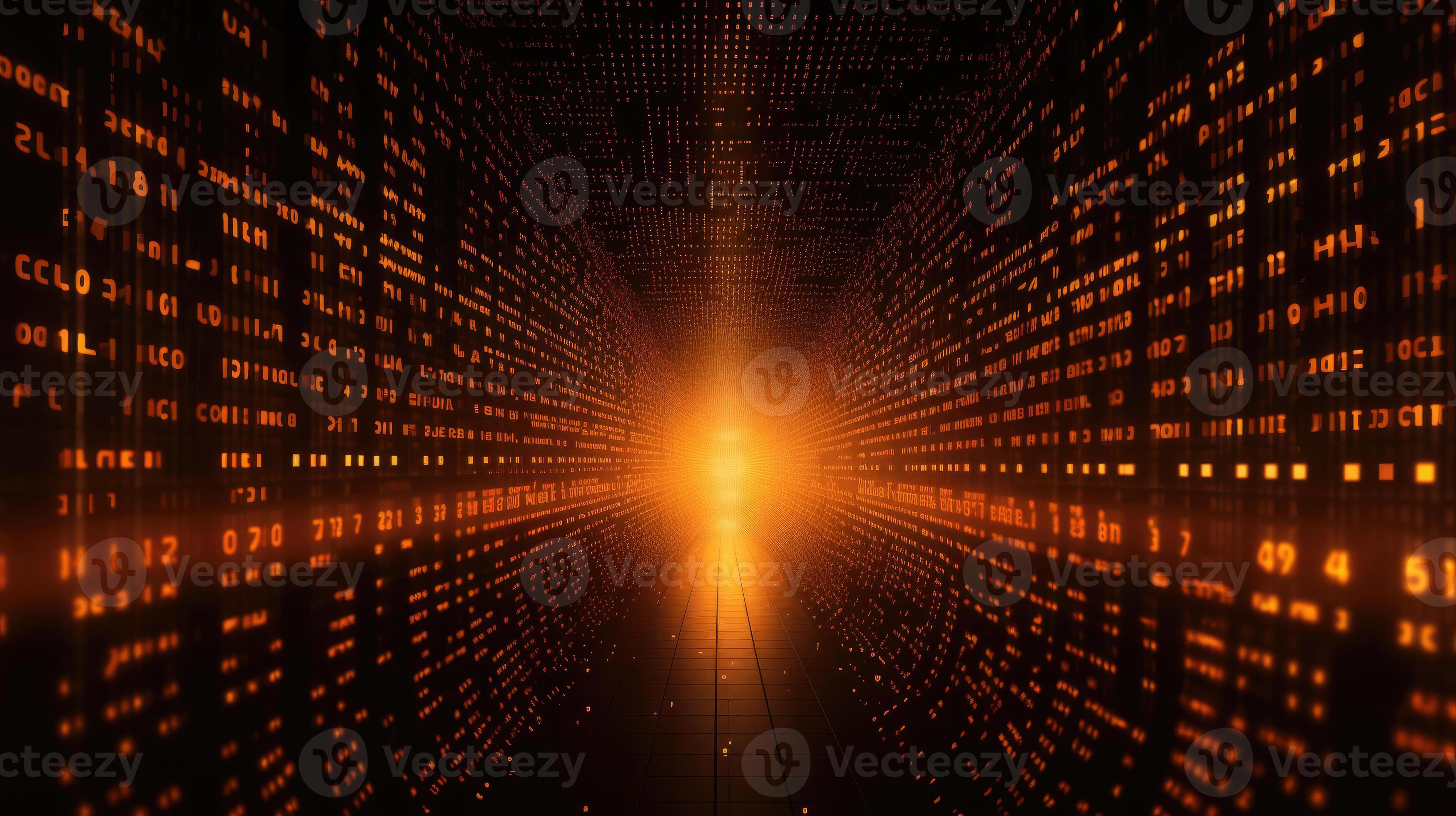 Futuristic cyberspace with binary code background. 24601868 Stock Photo at Vecteezy