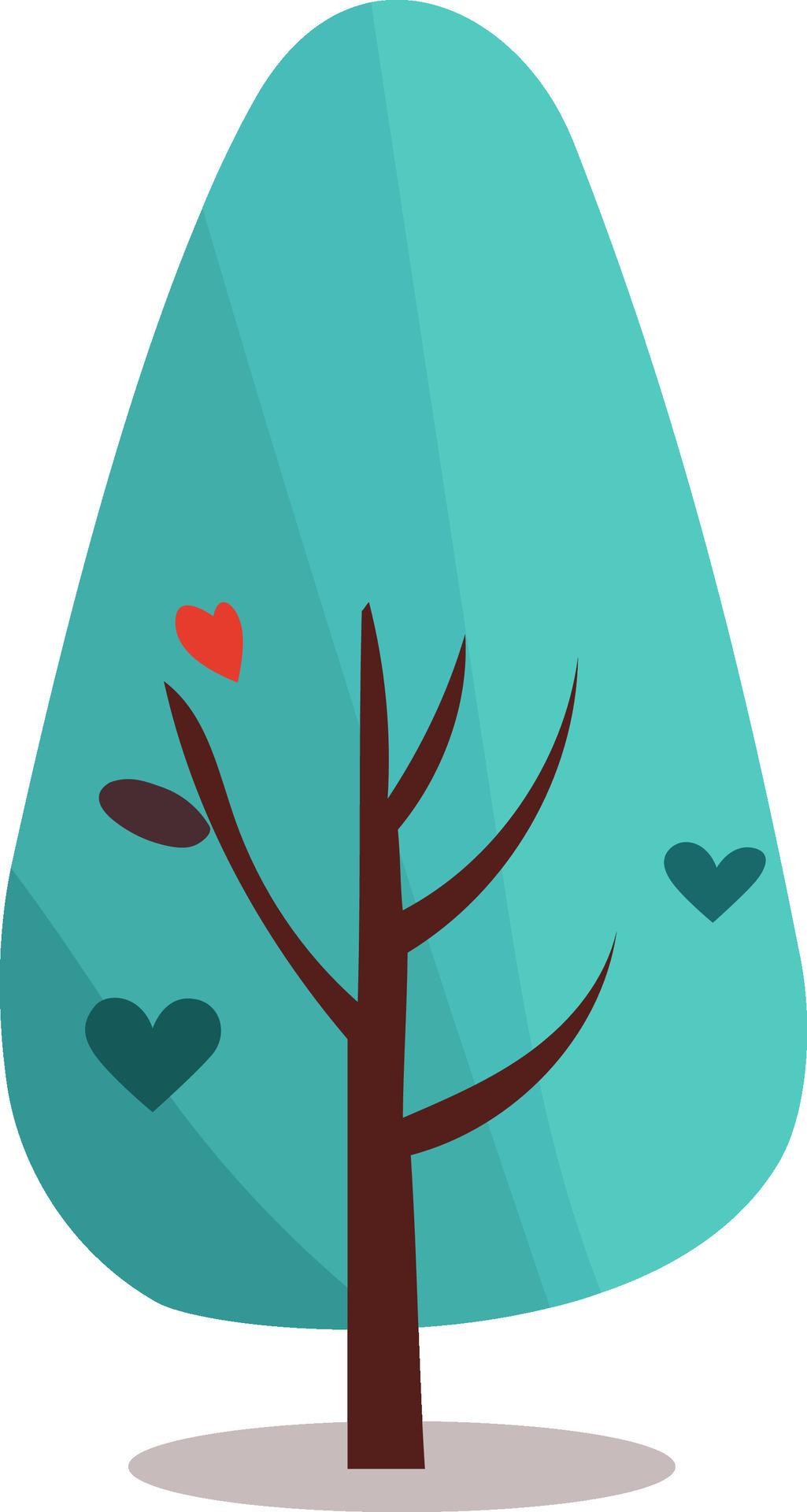 Isolated Tree Icon In Flat Style. 24605434 Vector Art at Vecteezy