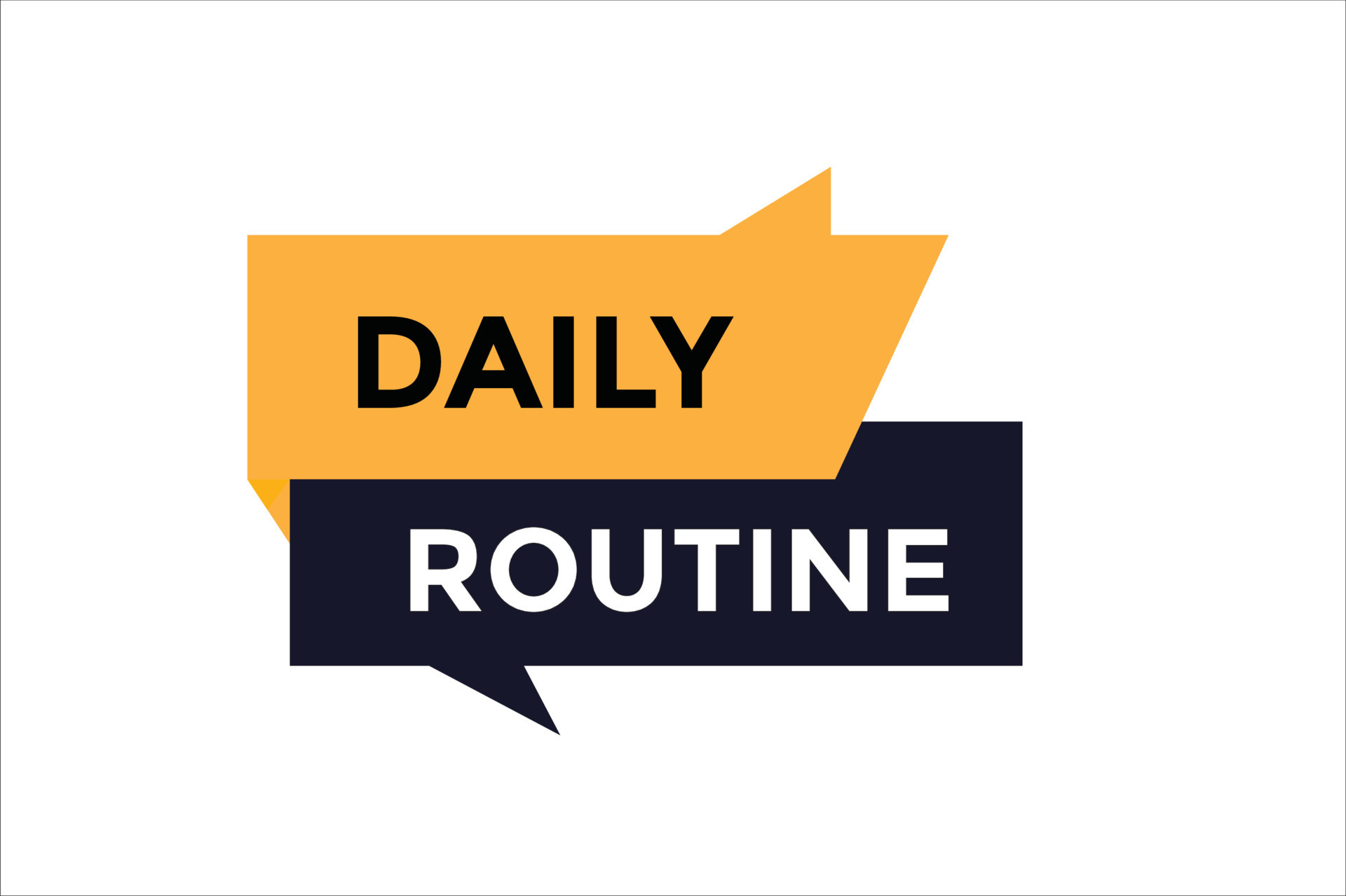 Daily routine button web banner templates. Vector Illustration 24606702 ...