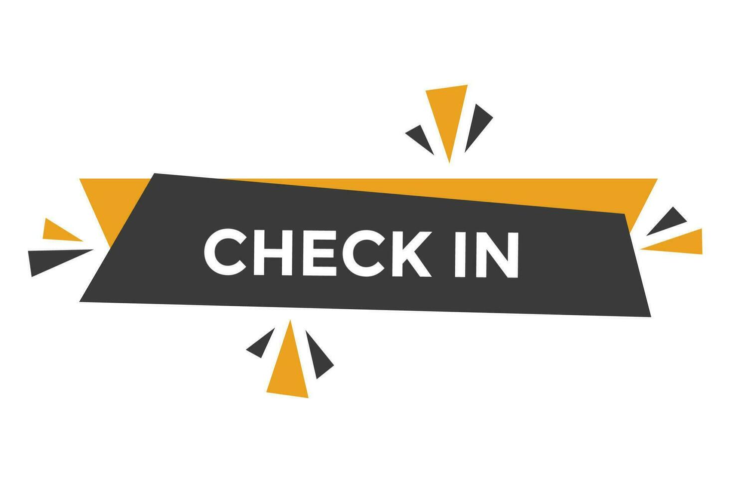 Check in button web banner templates. Vector Illustration 24606877 ...