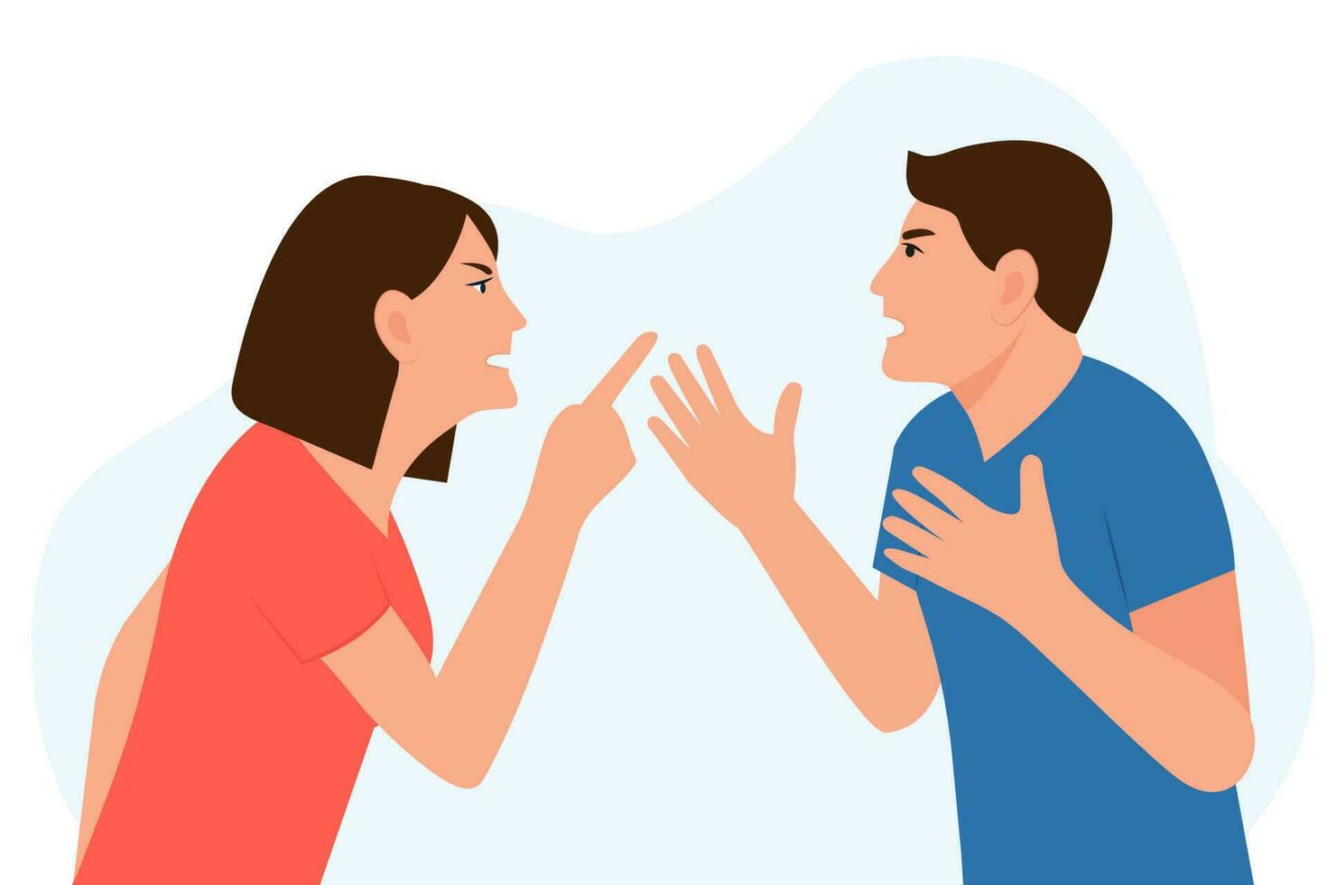 Two People Arguing Clipart Two People Arguing Clipart