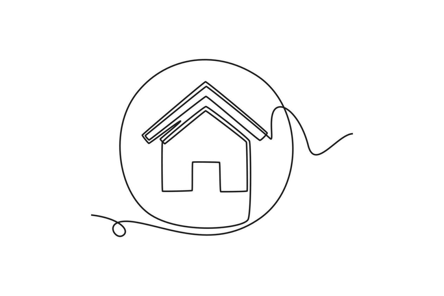 Single one line drawing Contact us icon concept. Continuous line draw ...