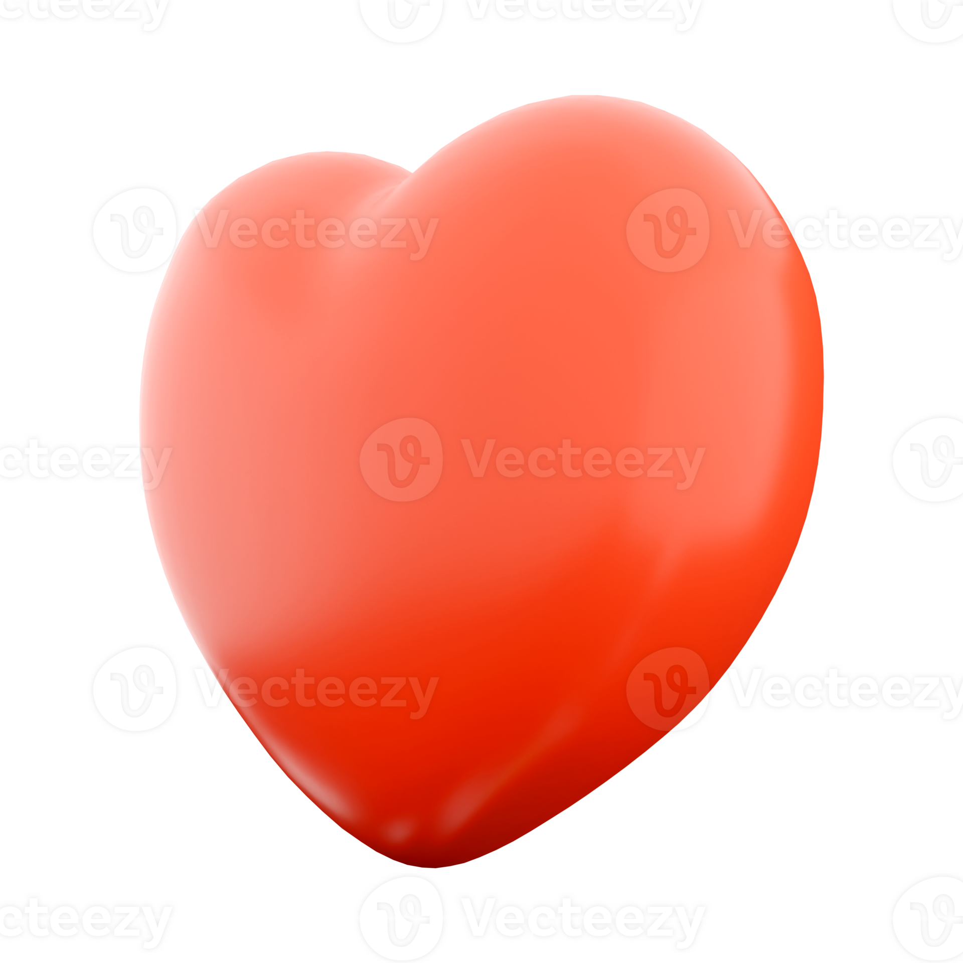 3d Rendering Red Heart Shape Icon 3d Render A Sign Of Love Or Life