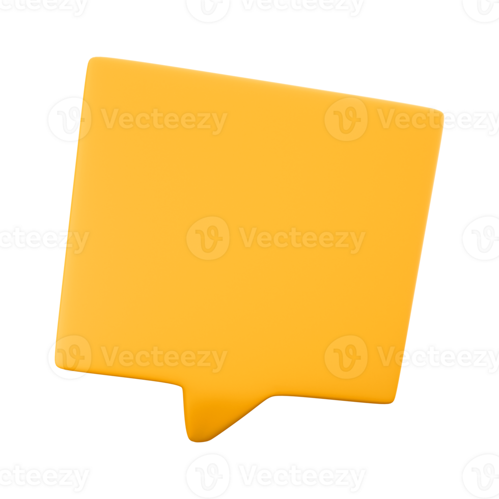 3d Rendering Chat Icon 3d Render Message Notification Icon 24624656 Png