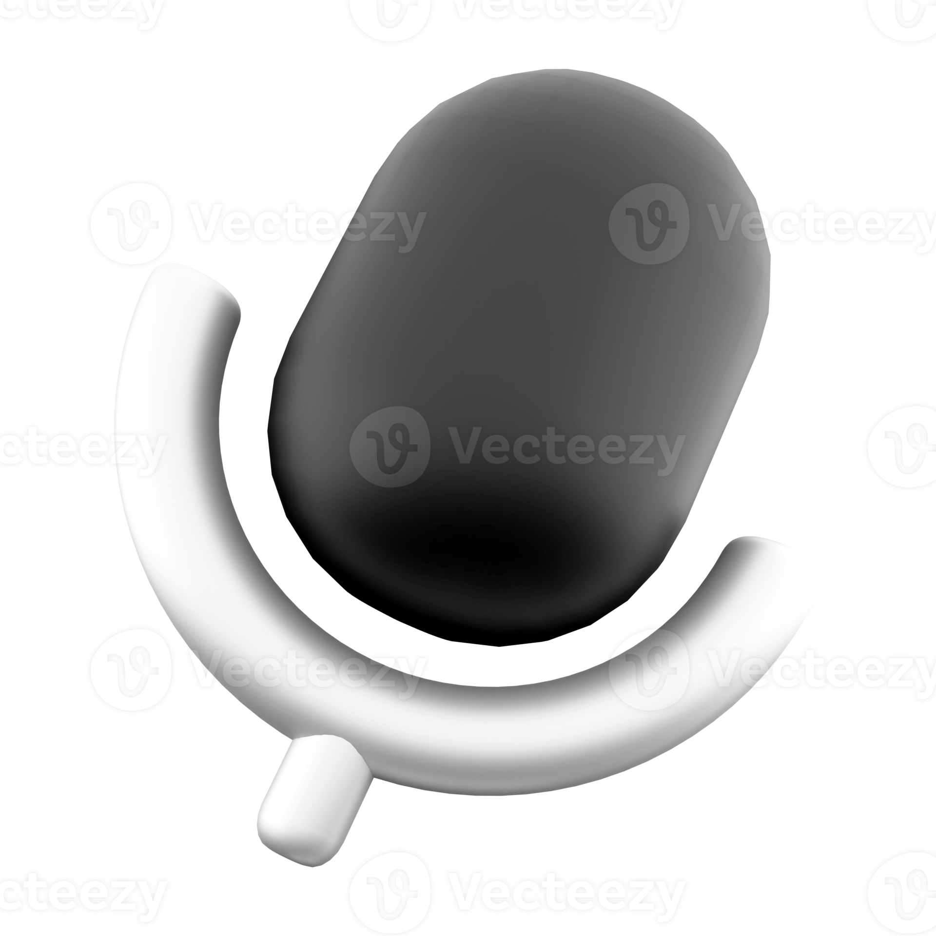 3d renderen microfoon icoon. 3d geven pratend apparaat icoon. 24624678 PNG