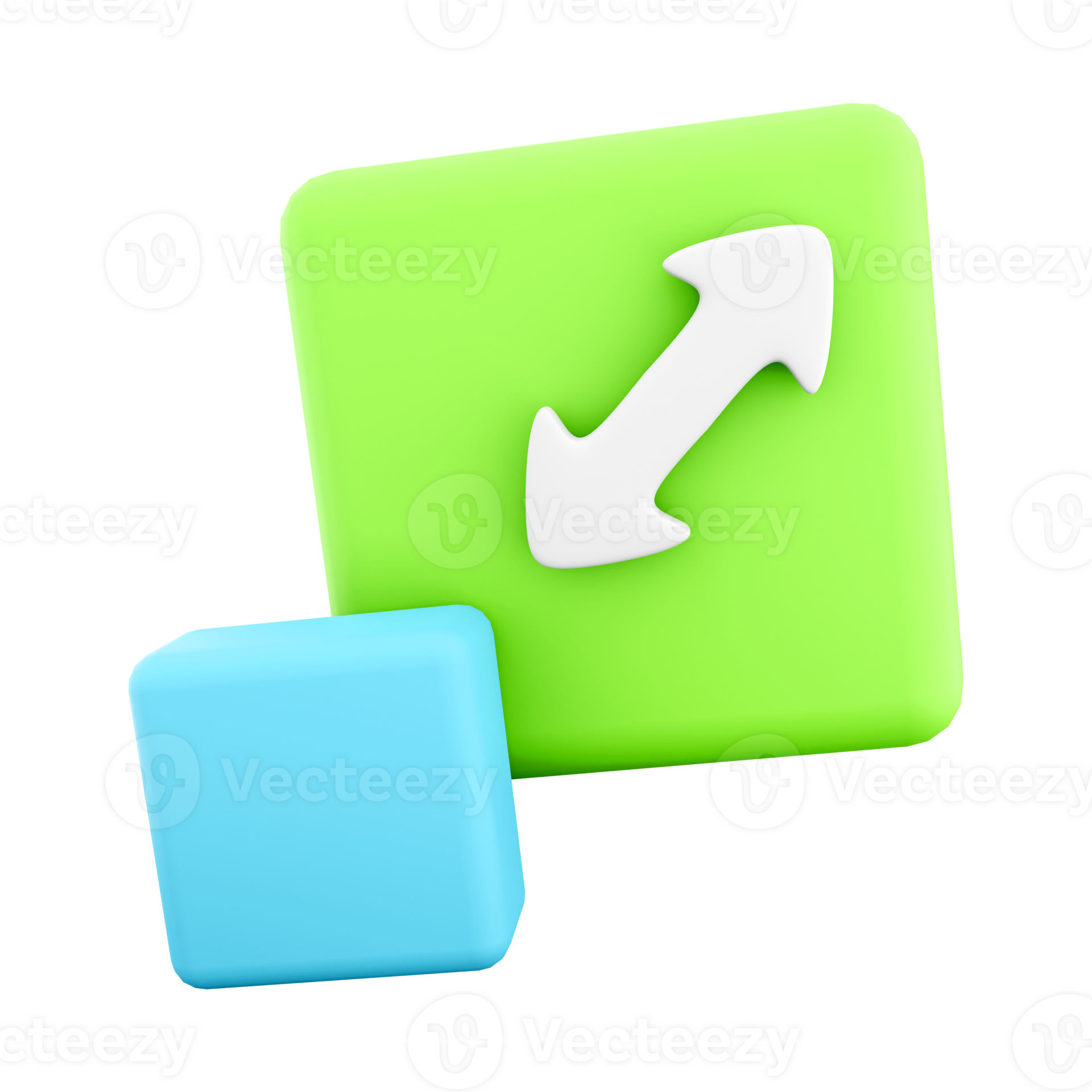 3d Rendering Scalability Or Scalable System Line Icon 3d Rendering Resize Window App Icon