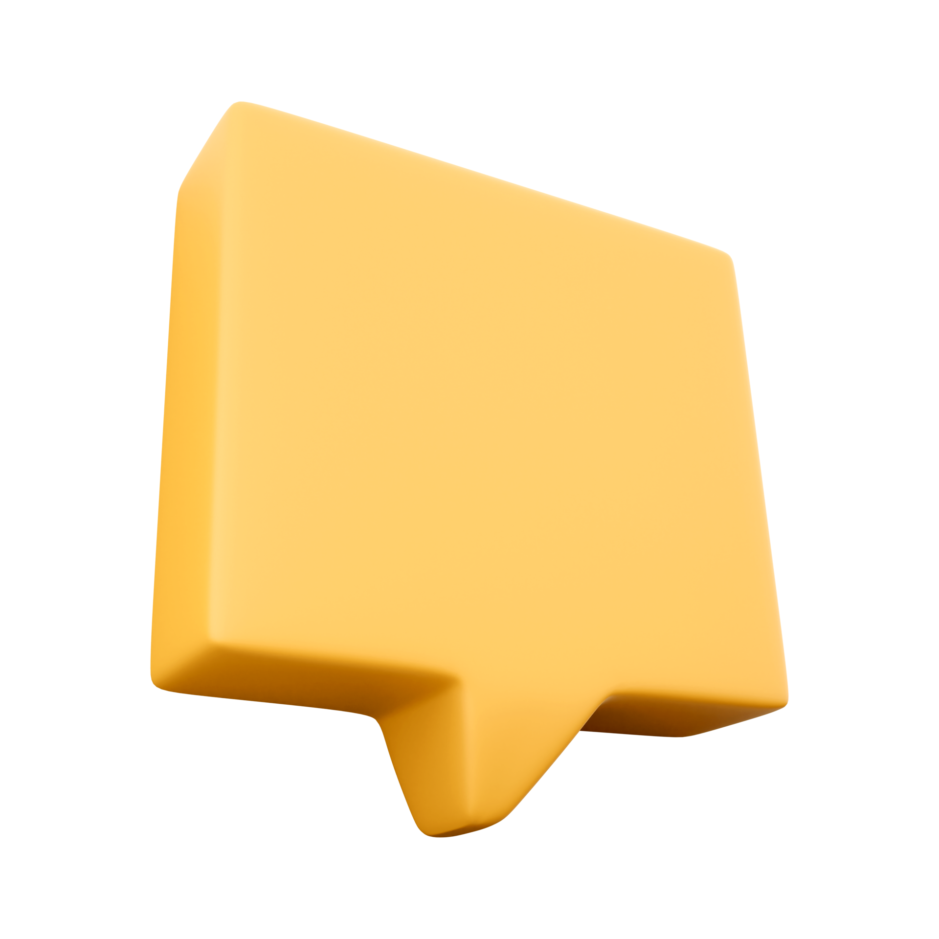 3d Rendering Chat Icon 3d Render Message Notification Icon 24624702 Png