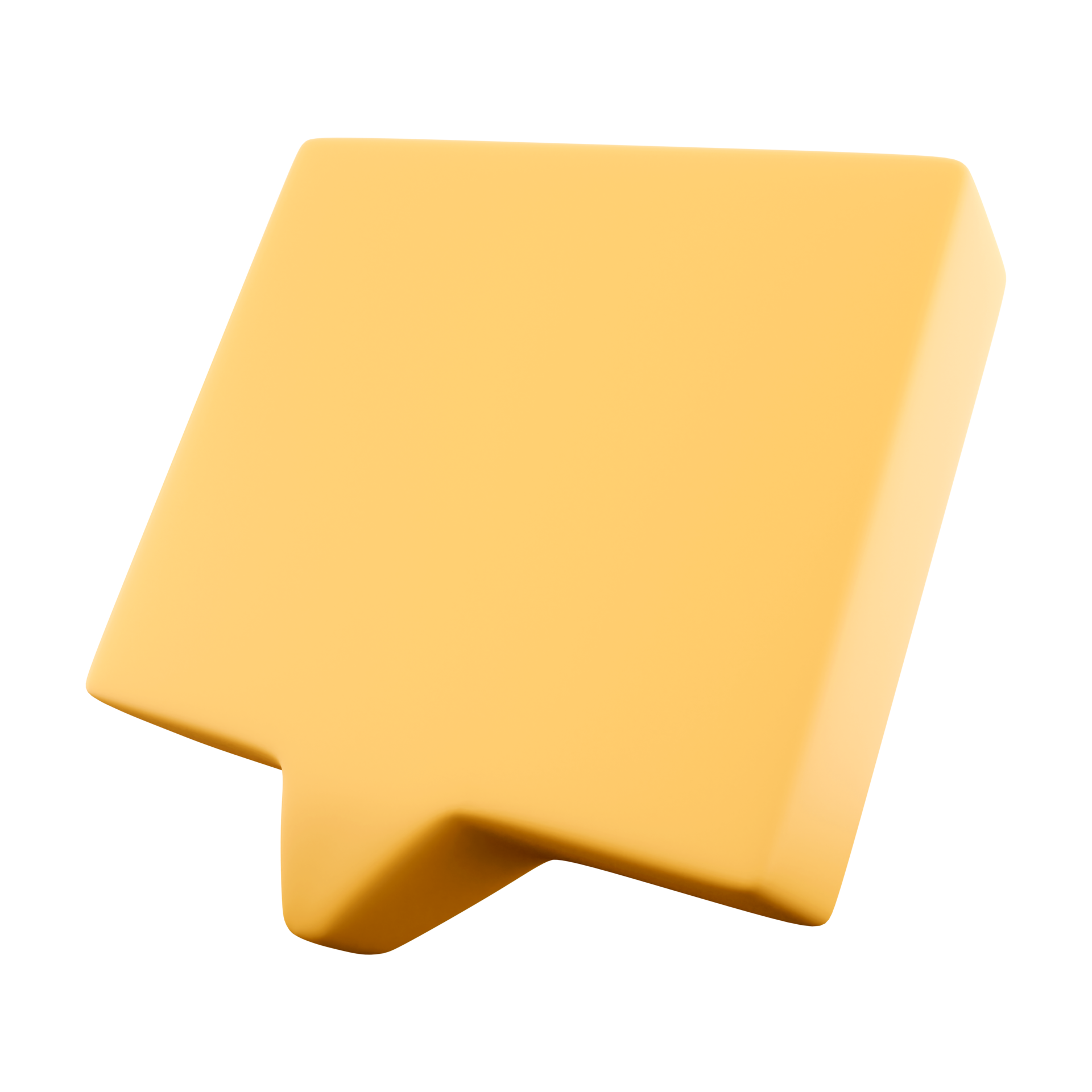 3d Rendering Chat Icon 3d Render Message Notification Icon 24624725 Png