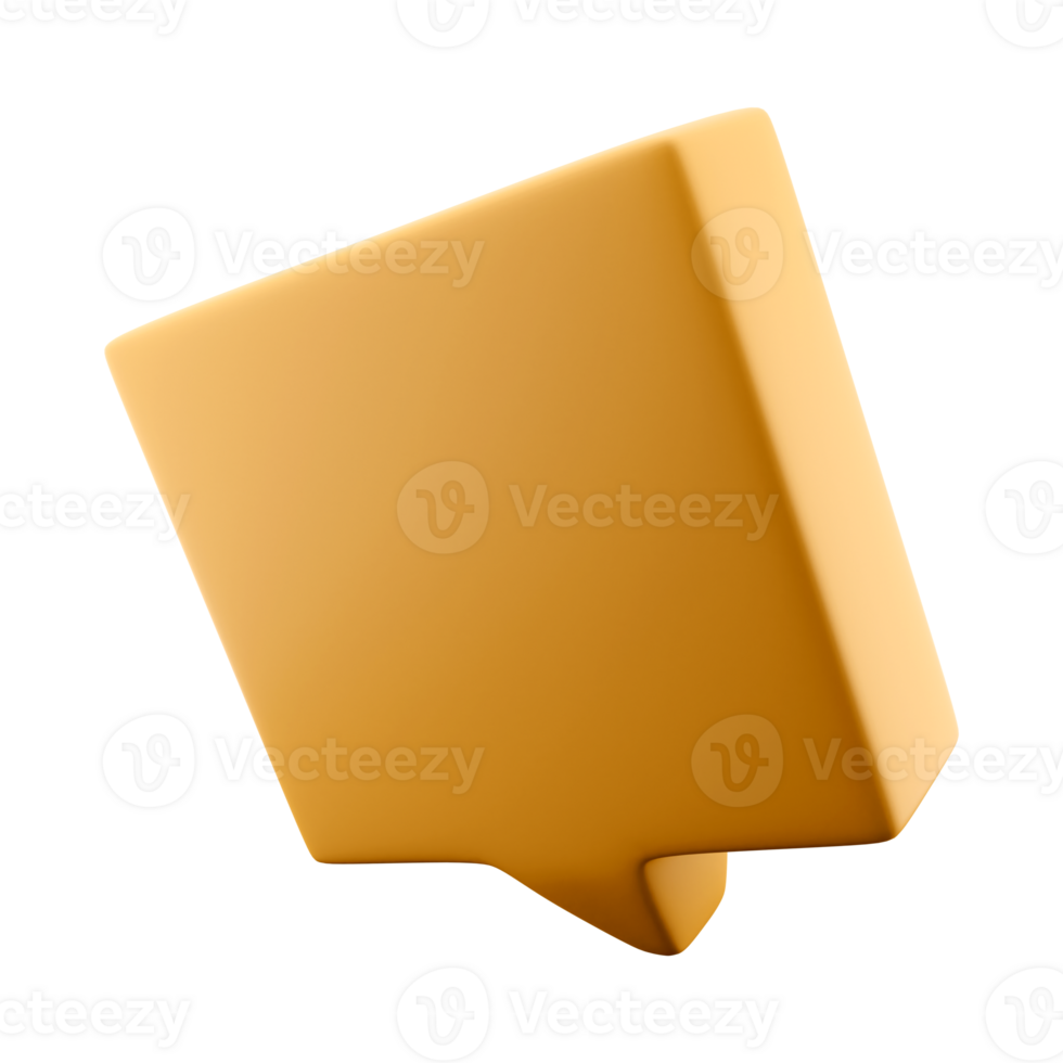 3d Rendering Chat Icon 3d Render Message Notification Icon 24624747 Png