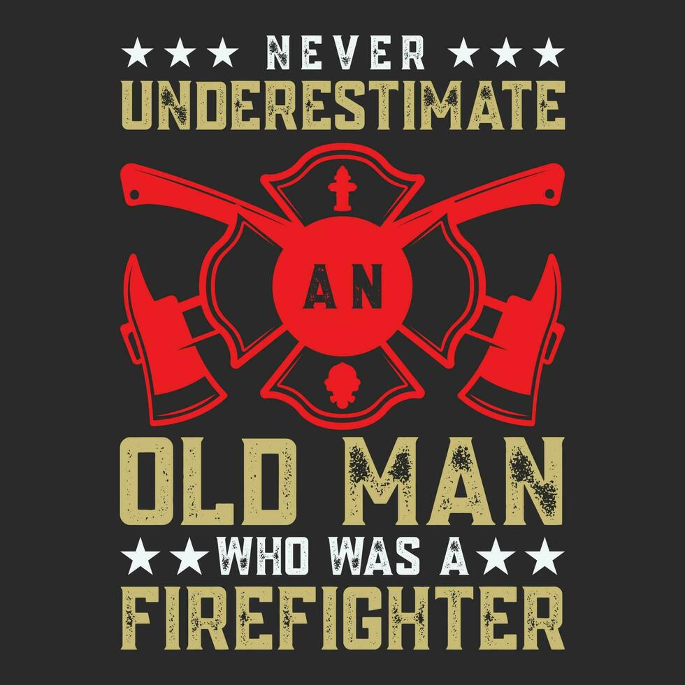 Funny Retired Firefighter Gift 24627595 Vector Art at Vecteezy