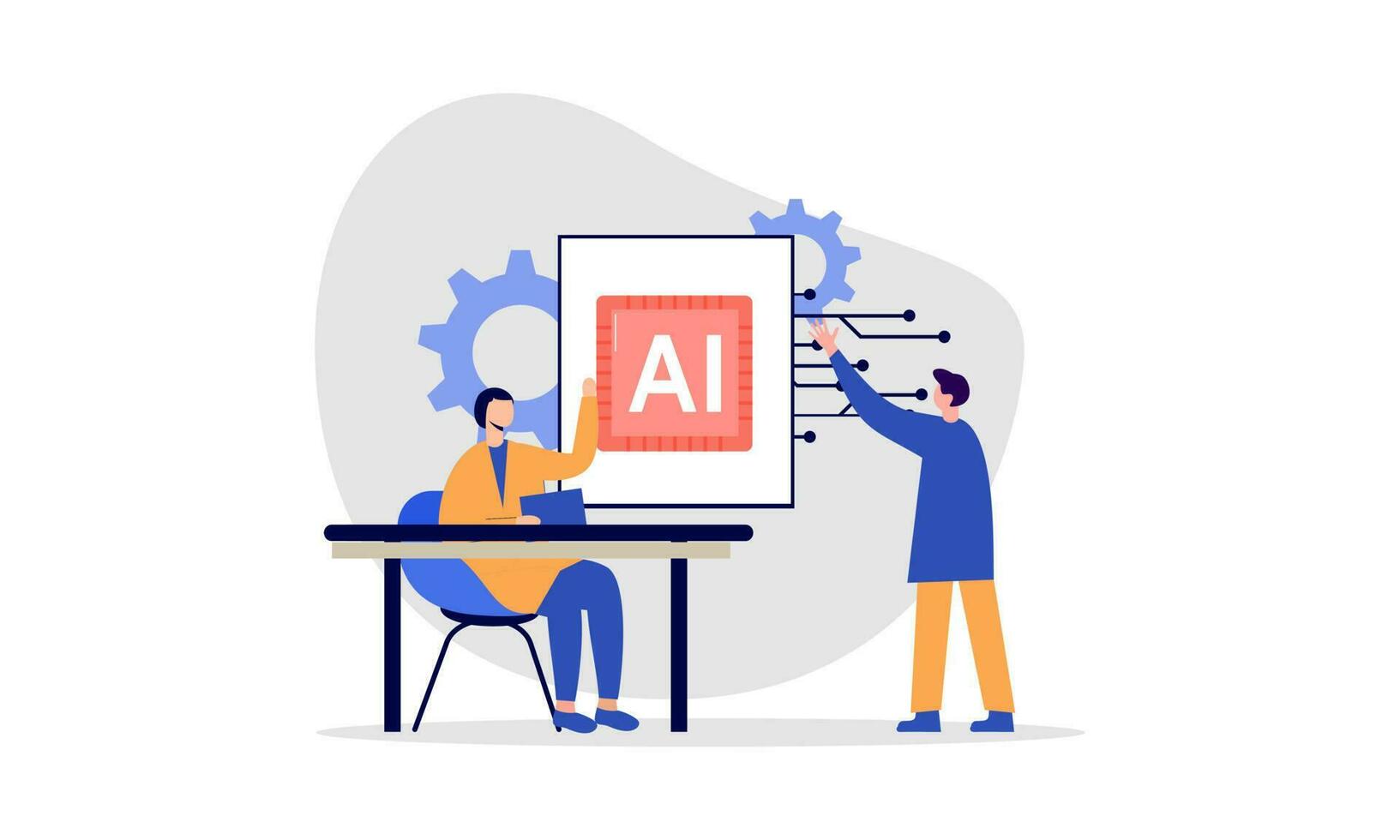 Artificial Intelligence concept vector illustration 24629312 Vector Art ... Artificial Intelligence concept vector illustration 24629312 Vector Art ...