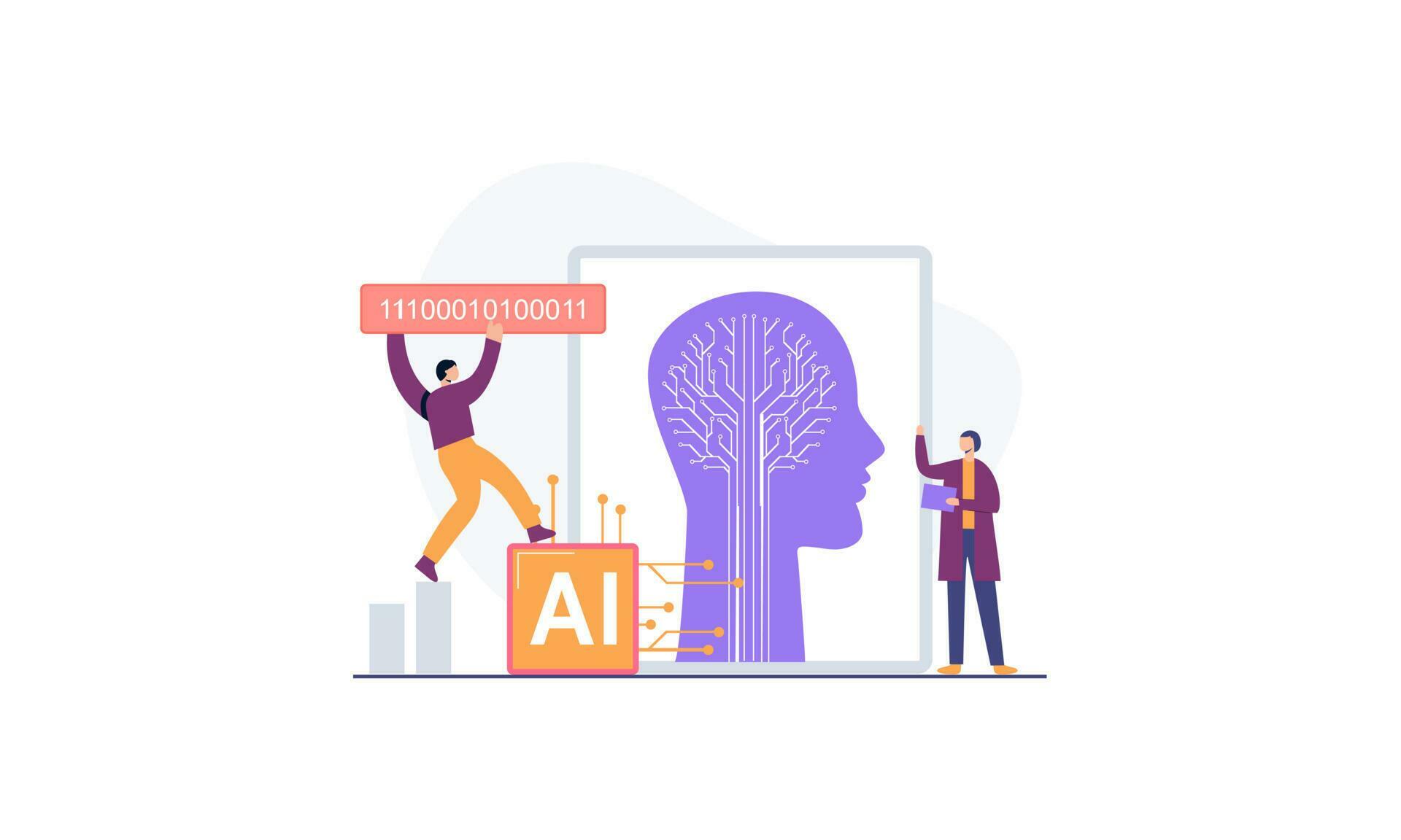 Artificial Intelligence concept vector illustration 24629371 Vector Art ...