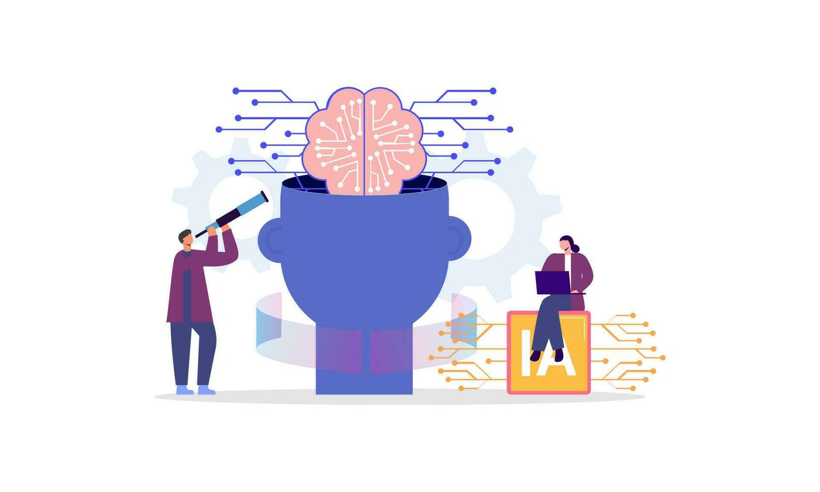 Artificial Intelligence concept vector illustration 24629383 Vector Art ... Artificial Intelligence concept vector illustration 24629383 Vector Art ...