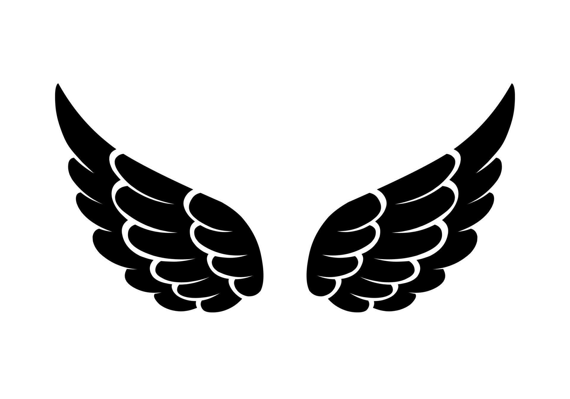 vector silhouette angel wings logo 24634083 Vector Art at Vecteezy vector silhouette angel wings logo 24634083 Vector Art at Vecteezy