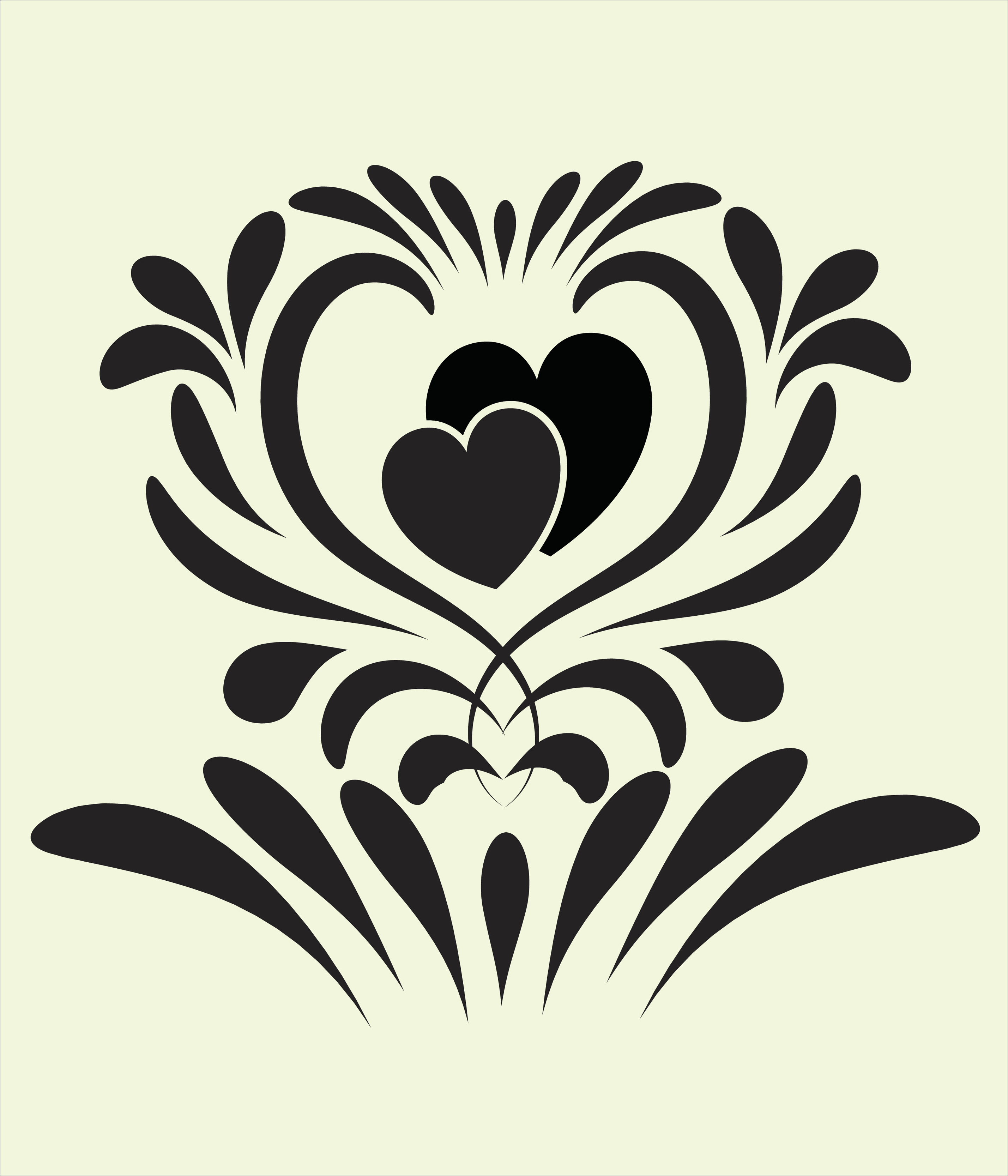 Love Flower Hand drawing art vector, Beautiful hand drawing flower and love for design website t ...