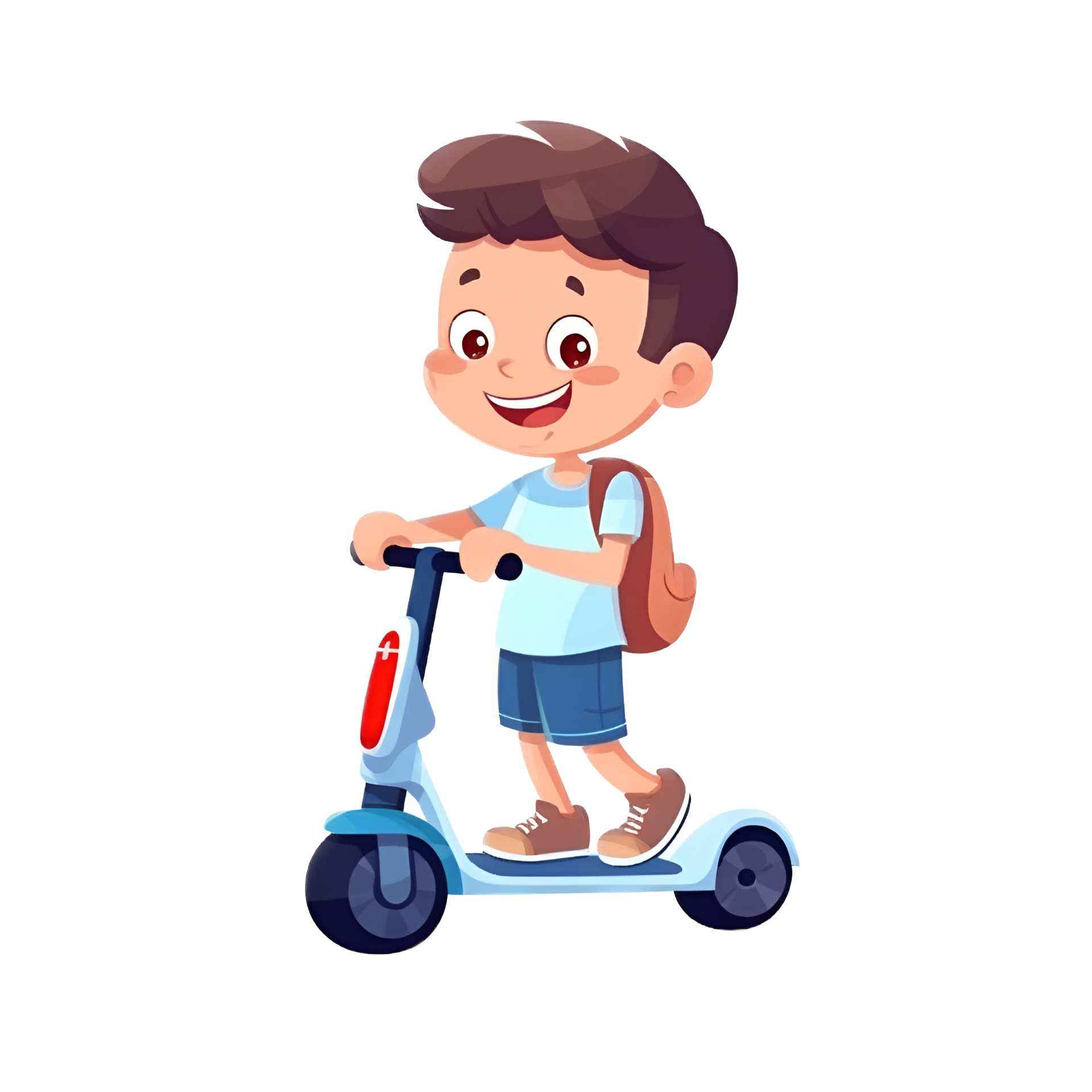 Boy Riding Scooter Cartoon Clipart 24637580 PNG Boy Riding Scooter Cartoon Clipart 24637580 PNG