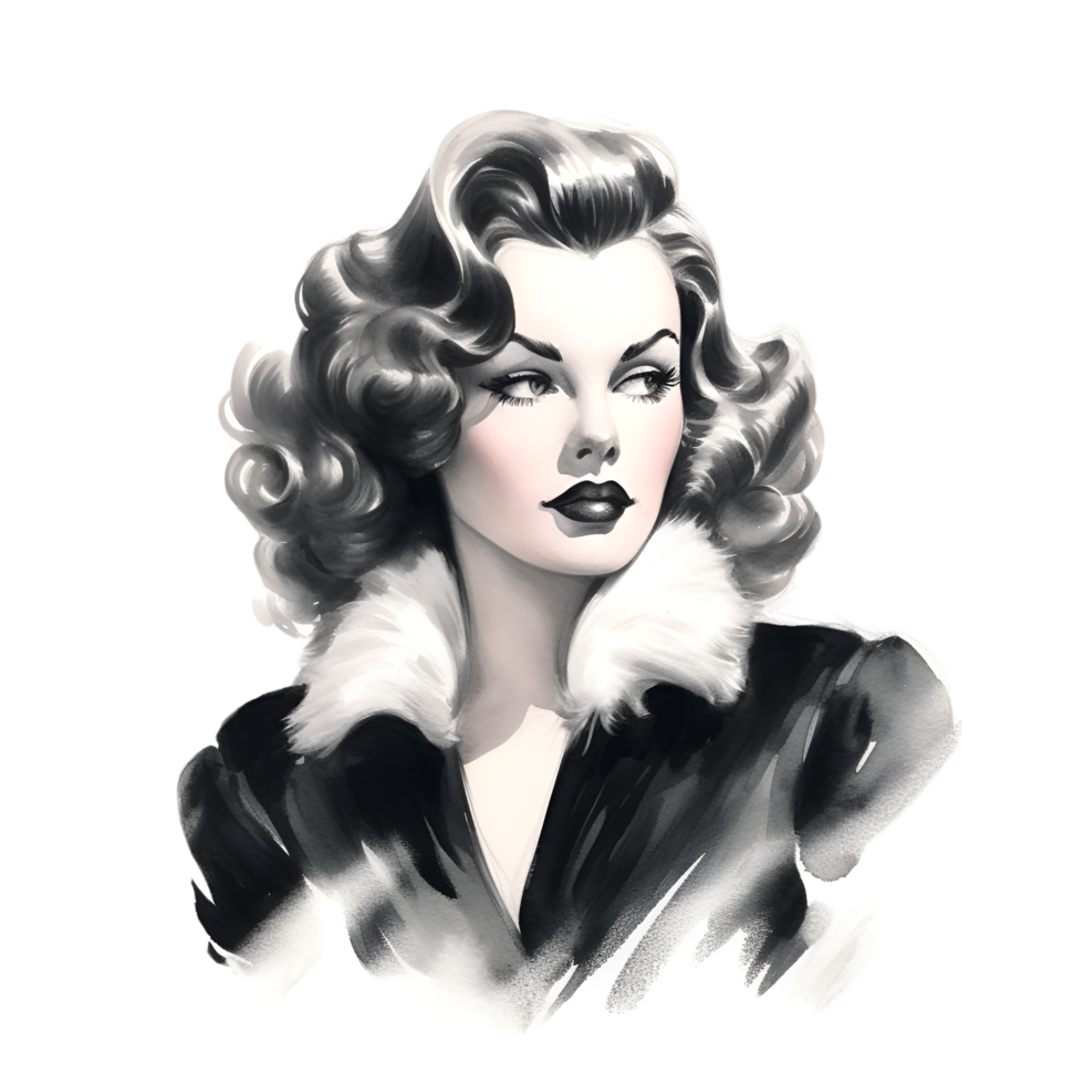 Vintage Fashion Illustration Model Watercolor Clipart 24637757 PNG Vintage Fashion Illustration Model Watercolor Clipart 24637757 PNG