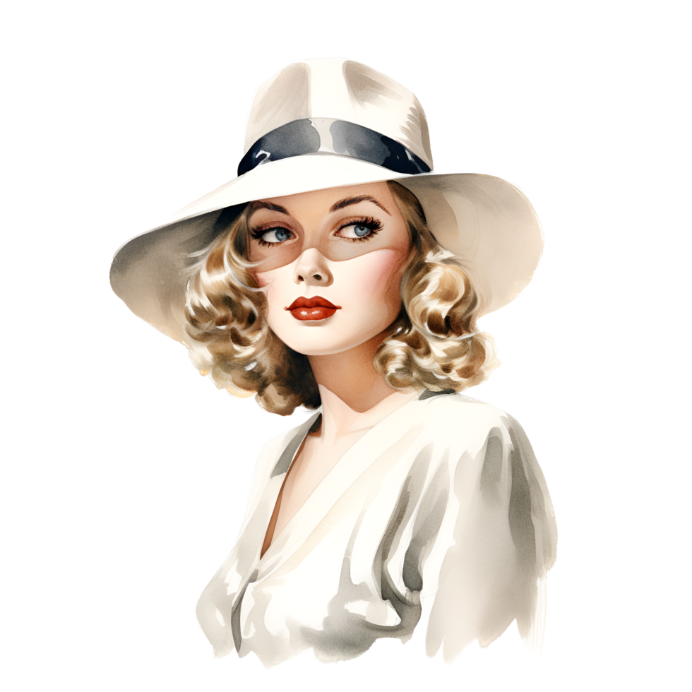 Vintage Fashion Illustration Model Watercolor Clipart 24637772 PNG Vintage Fashion Illustration Model Watercolor Clipart 24637772 PNG