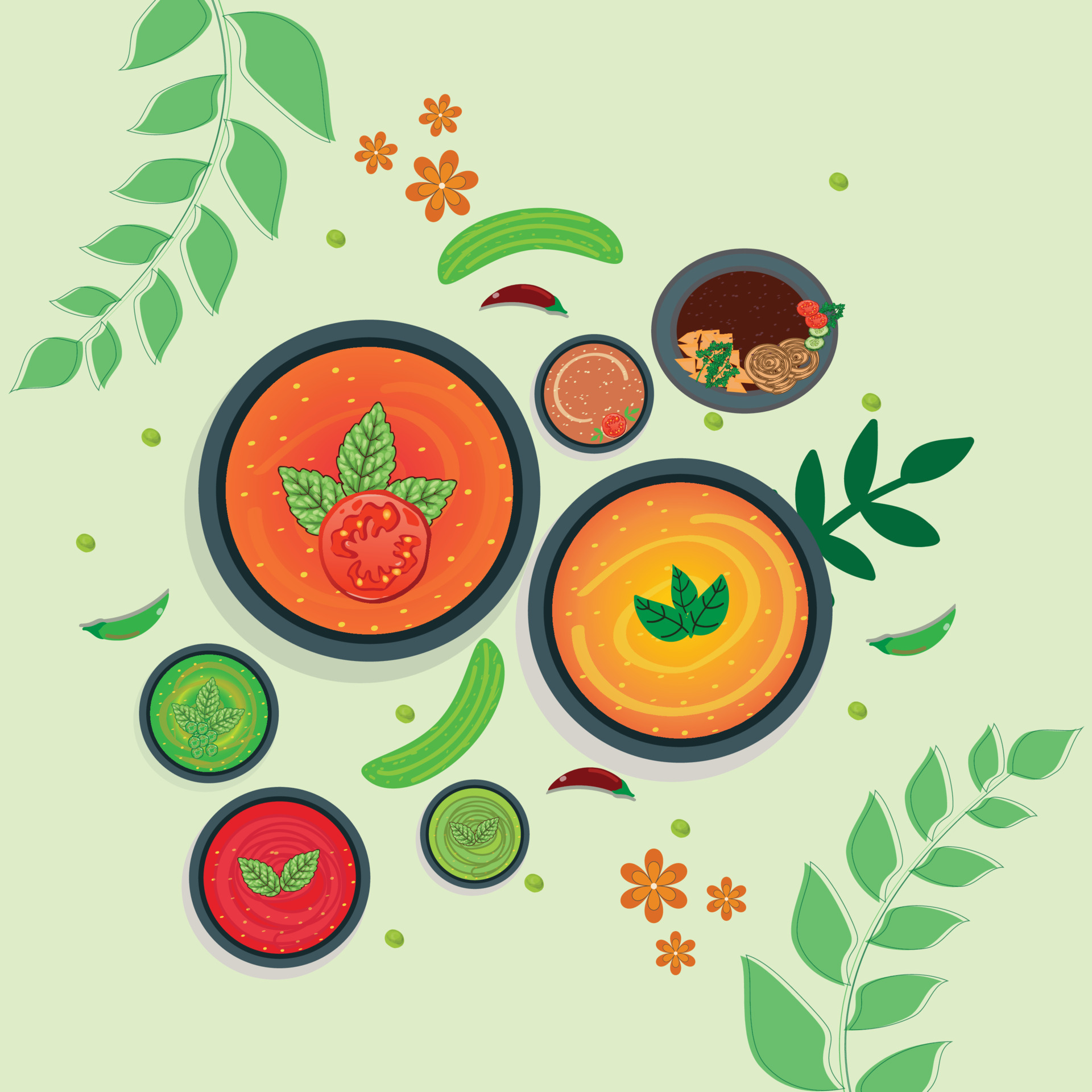 Food vector design 24643061 Vector Art at Vecteezy