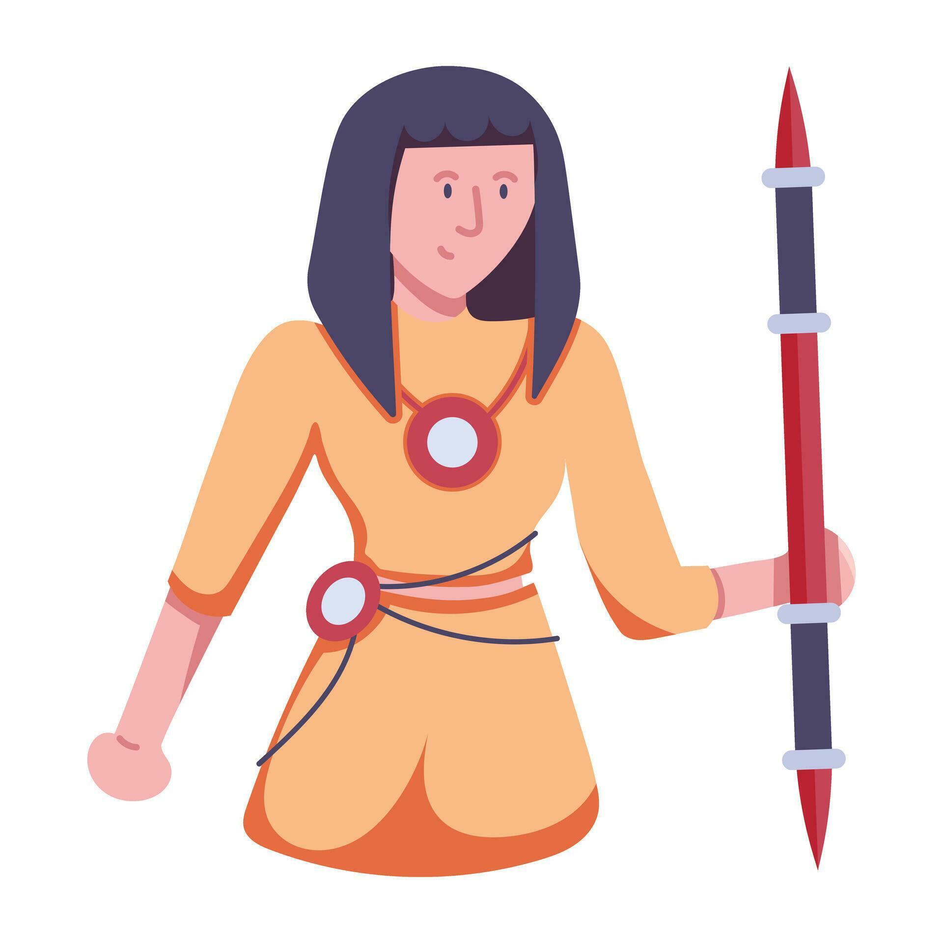 Trendy Female Warrior 24643623 Vector Art at Vecteezy
