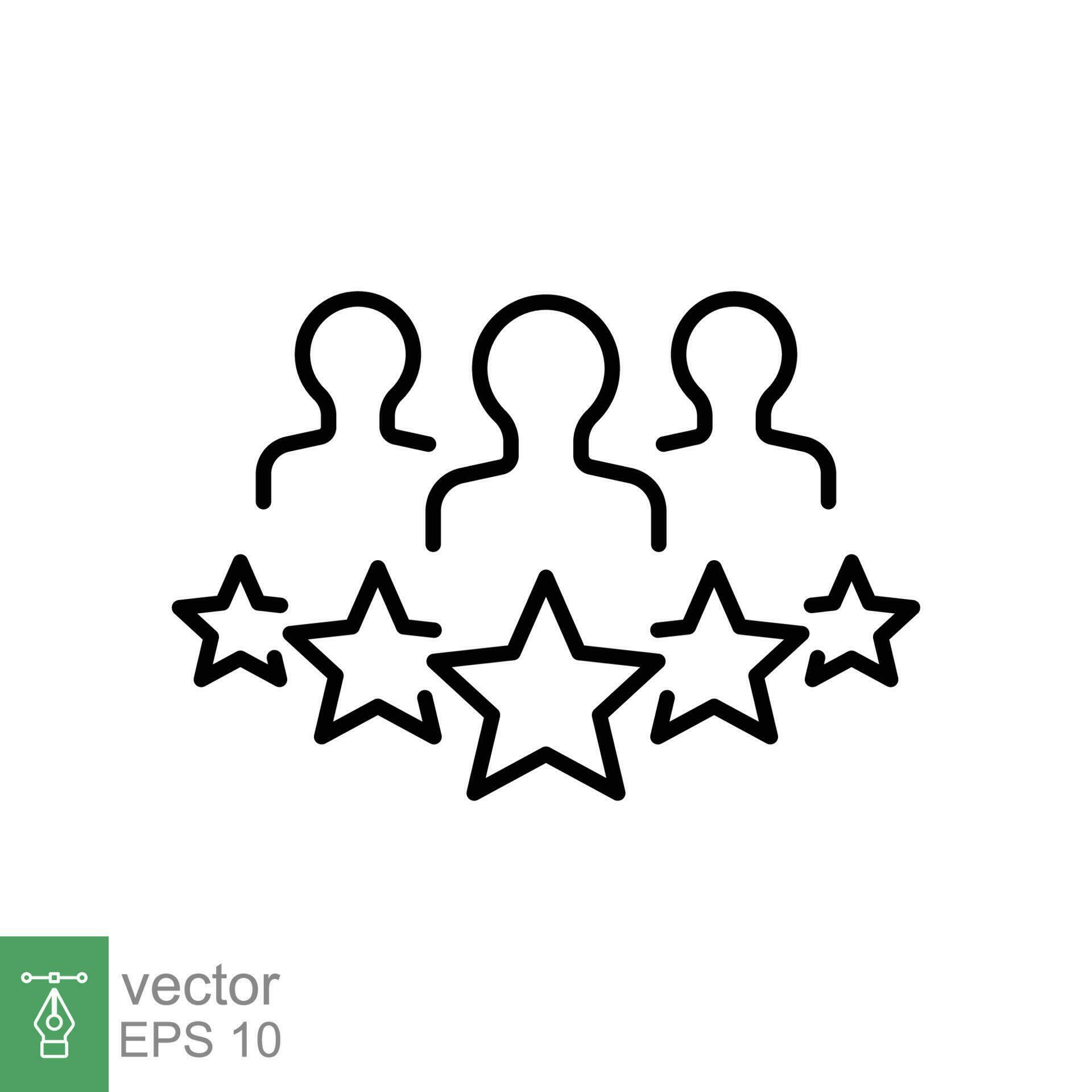 Customer review icon. Simple outline style. Customer, team, people ... Customer review icon. Simple outline style. Customer, team, people ...