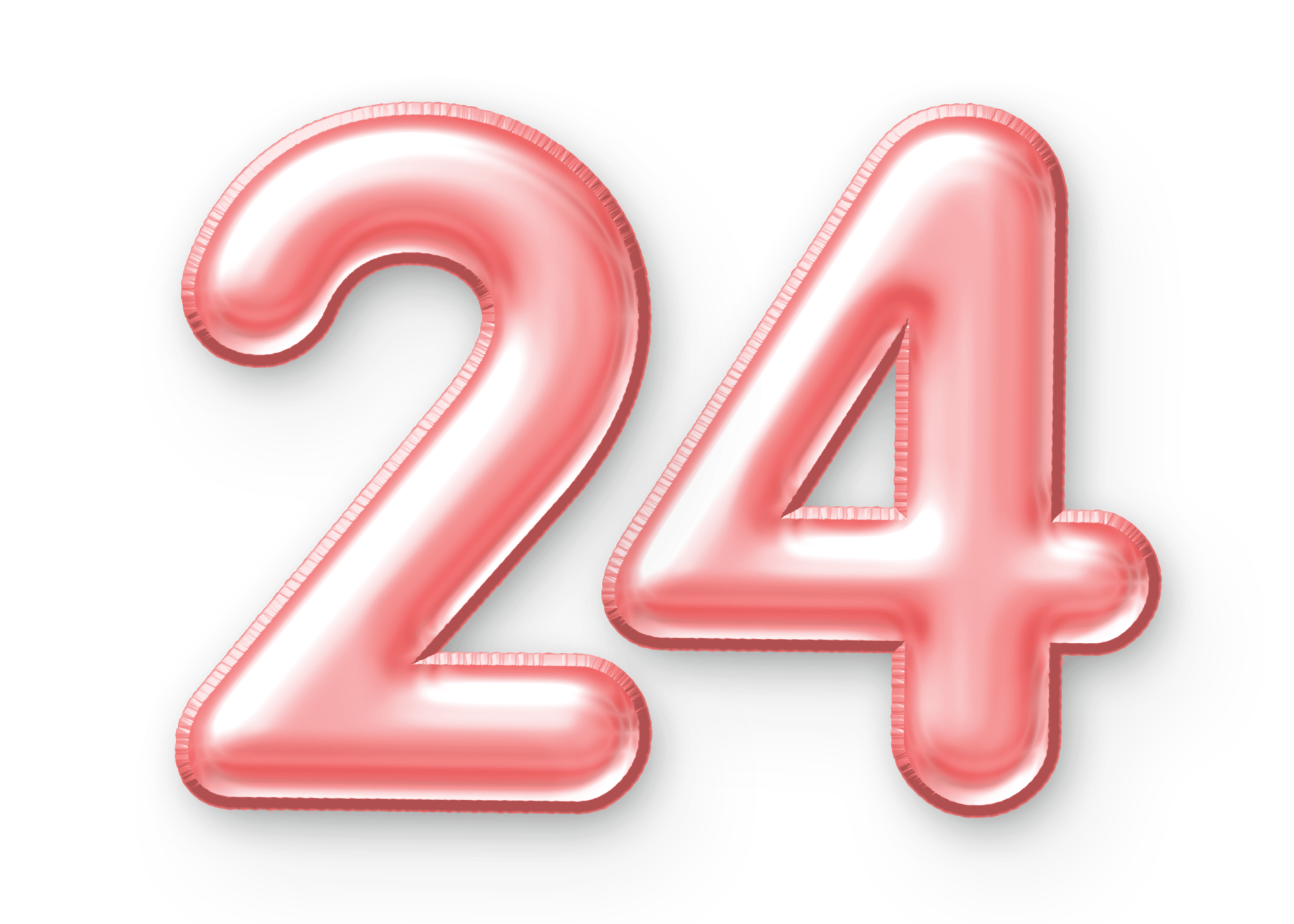 24 número globo rosado 24652373 PNG 24 número globo rosado 24652373 PNG