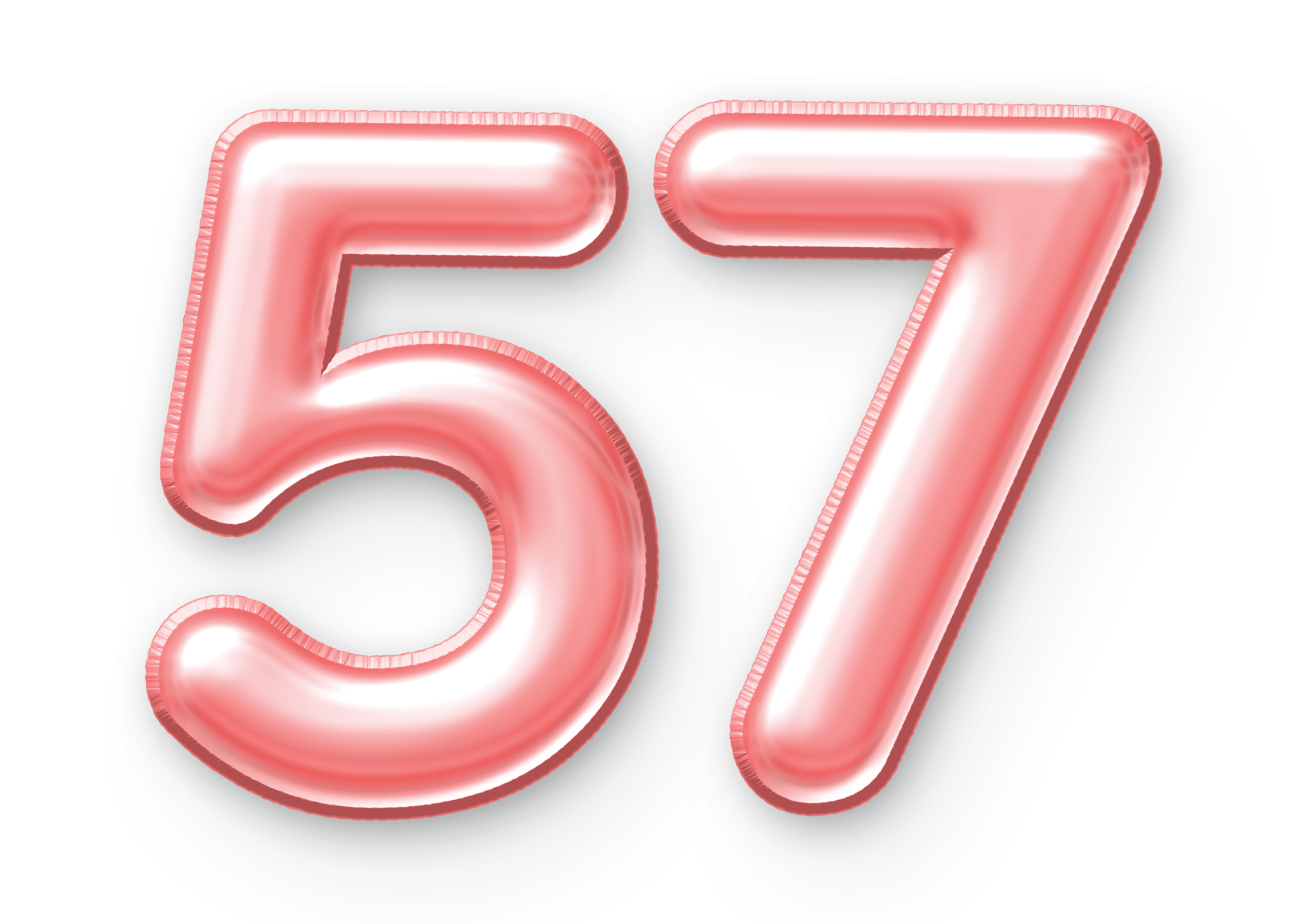 57 Number Balloon Pink 24652386 PNG 57-number-balloon-pink-24652386-png