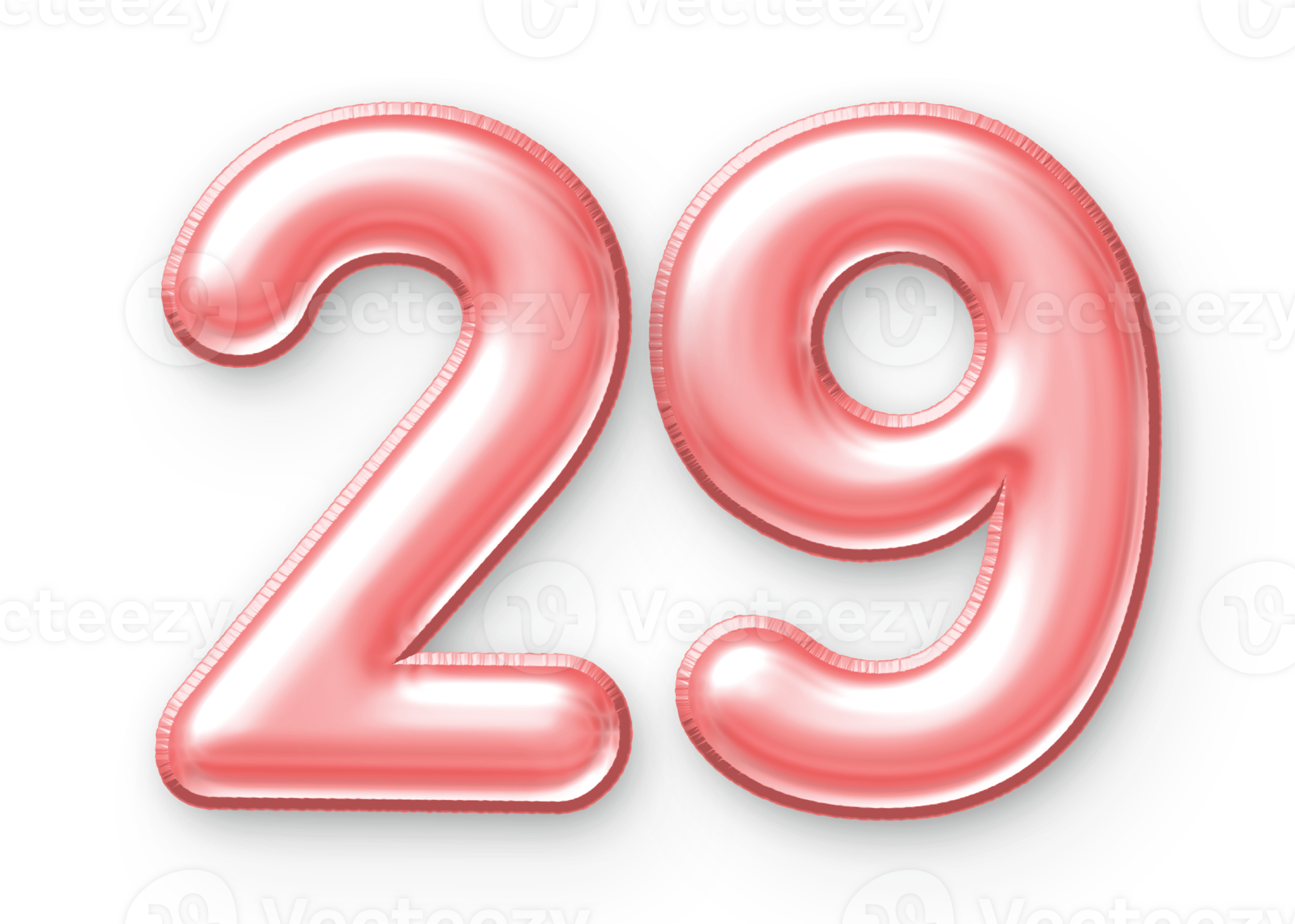 29 Number Balloon Pink 24652423 PNG