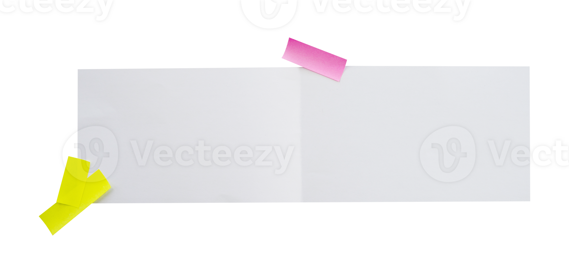 Blank White Paper With Tape Mockup 24657169 Png