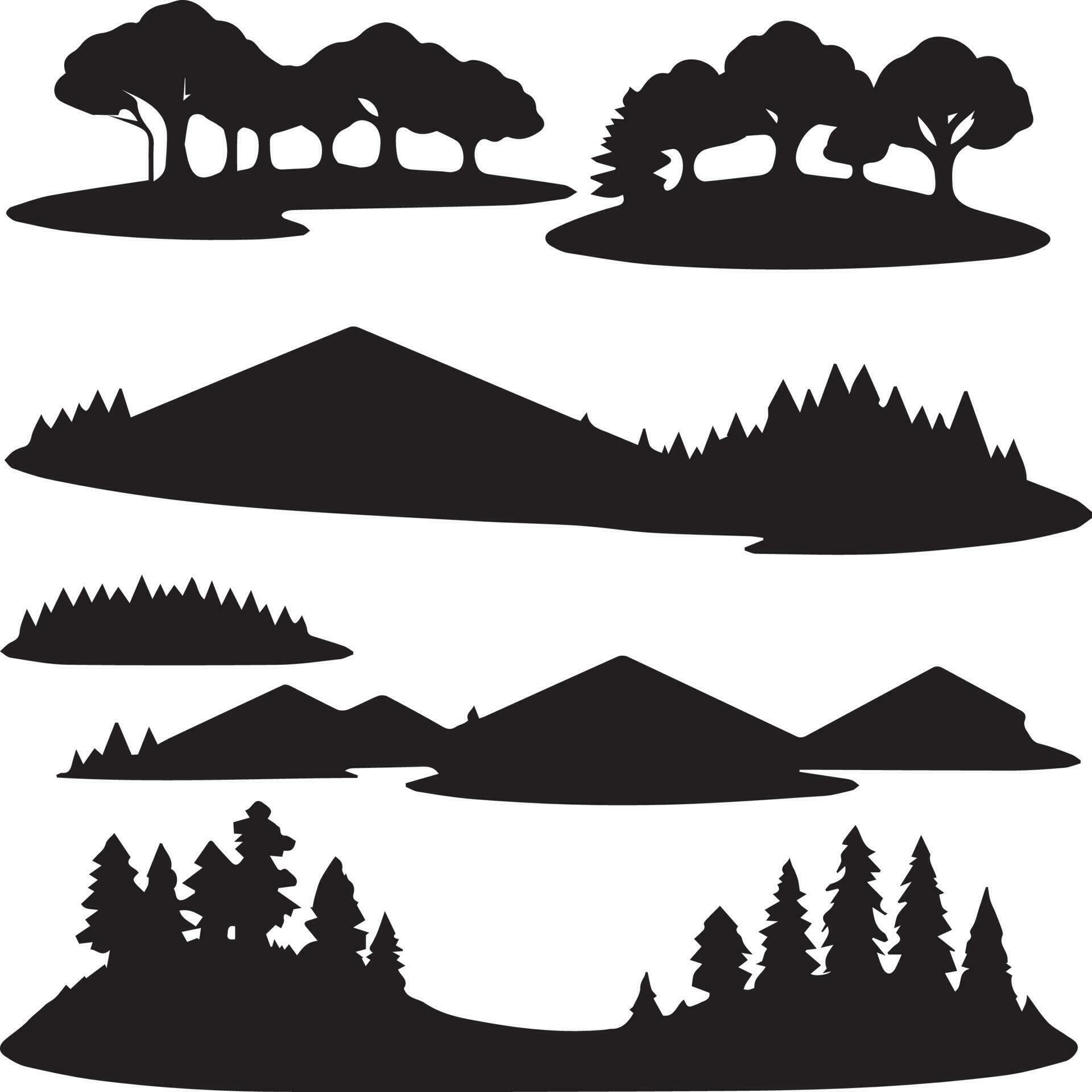 This is a pine tree vector illustration, pine tree vector 24657232 ...