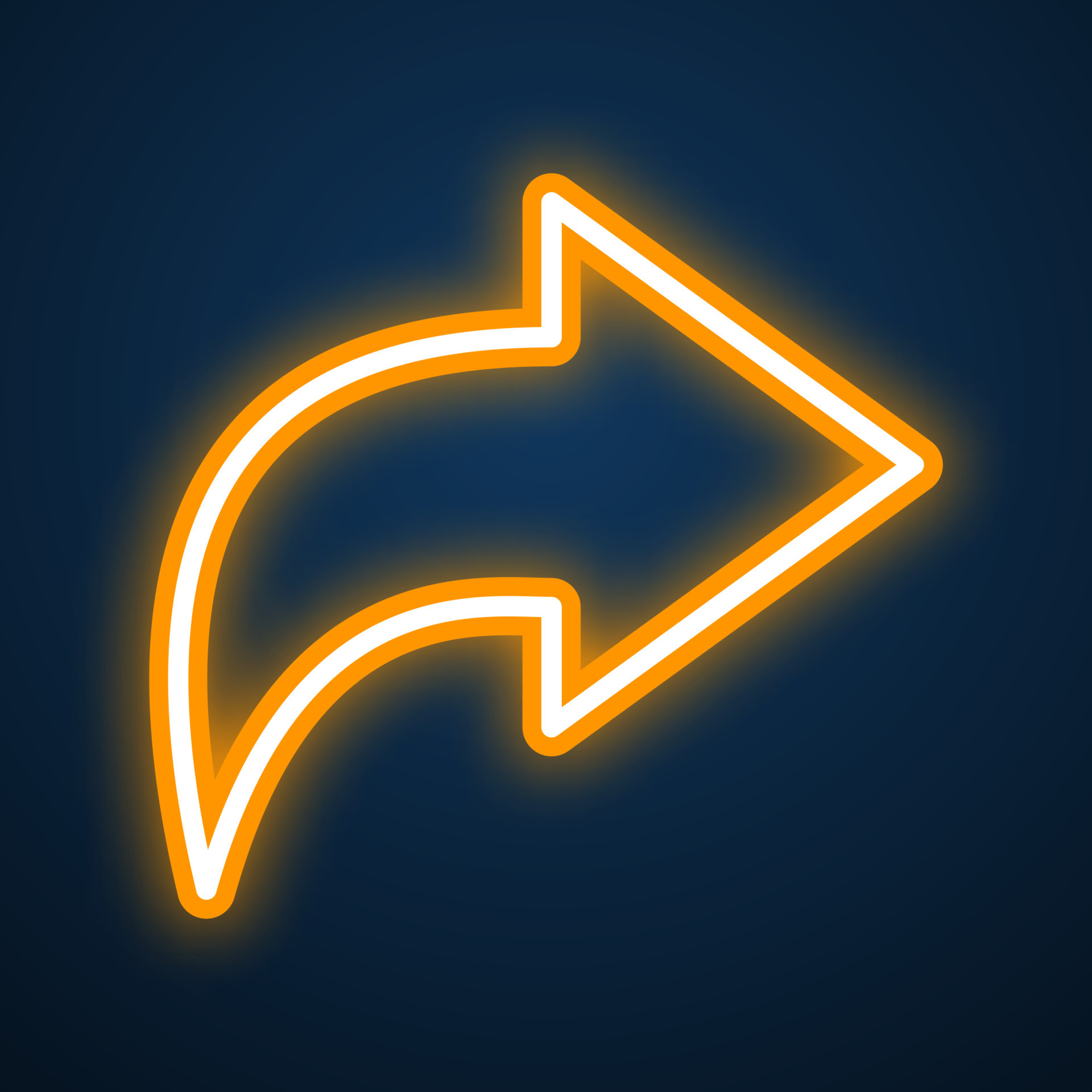 flecha firmar neón efecto vector 24658502 Vector en Vecteezy