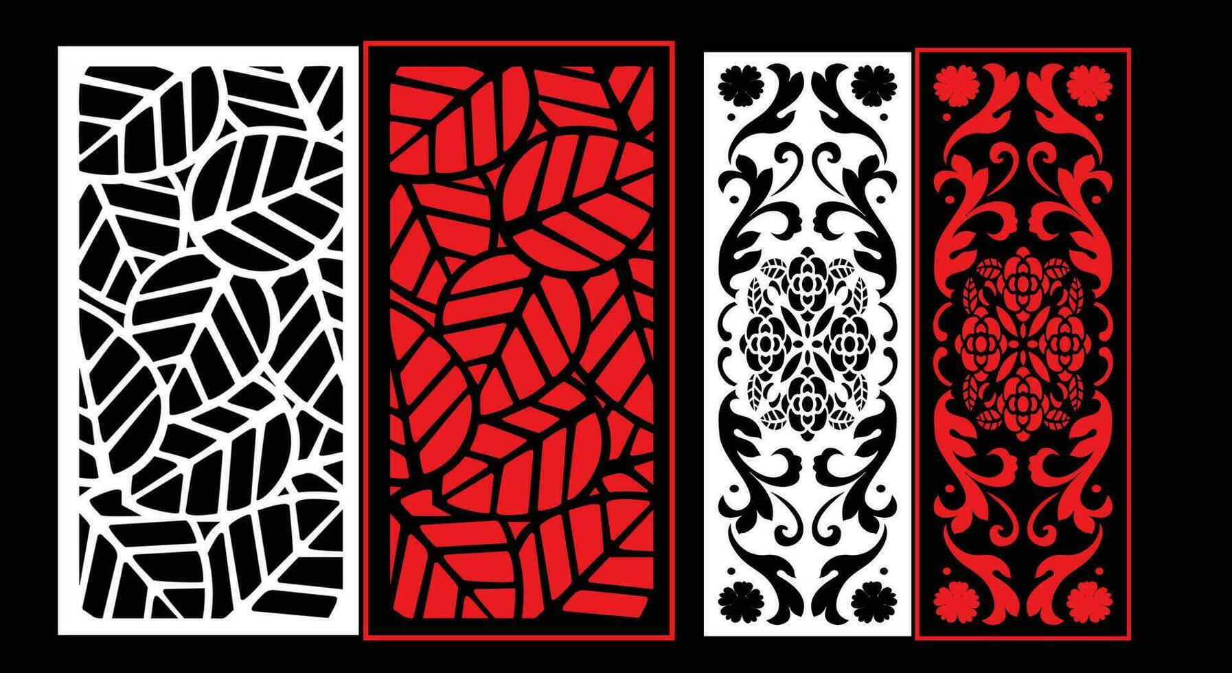 Decorative Wall Panels Set Jali Design Cnc Pattern Laser Cutting Pattern Router Cnccutting