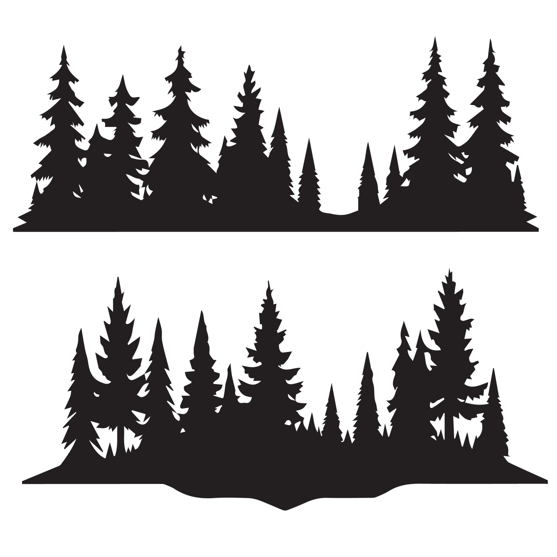 This is a pine tree vector illustration, pine tree vector 24664427 ...