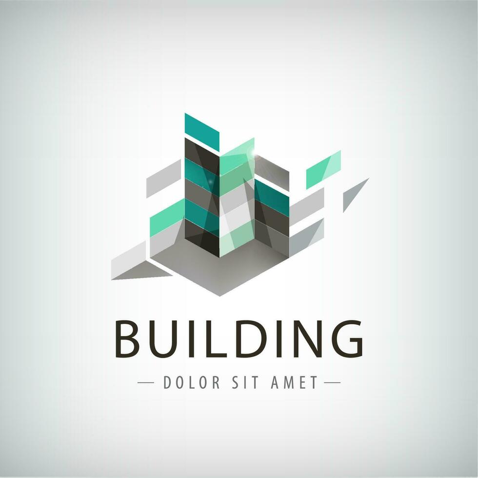 Concept vector graphic. buildings of urban skyline. The logo template ...