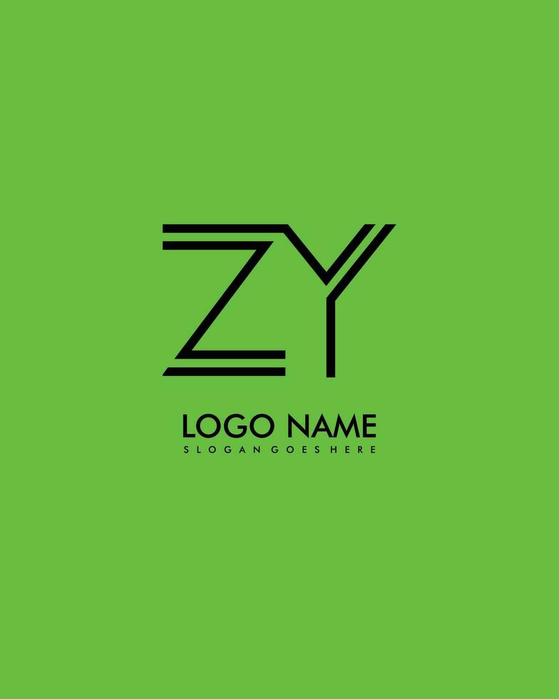 Zy Initial Minimalist Modern Abstract Logo 24665561 Vector Art At Vecteezy