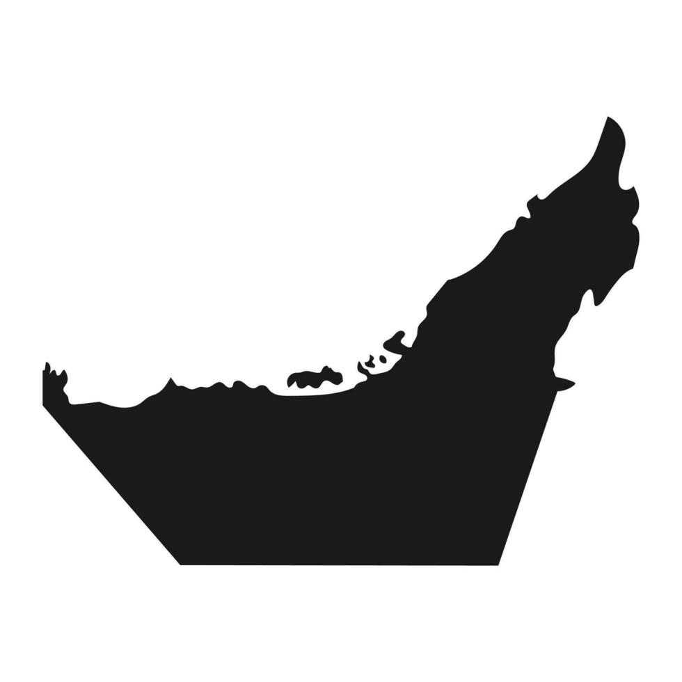Highly Detailed United Arab Emirates Map With Borders Isolated On