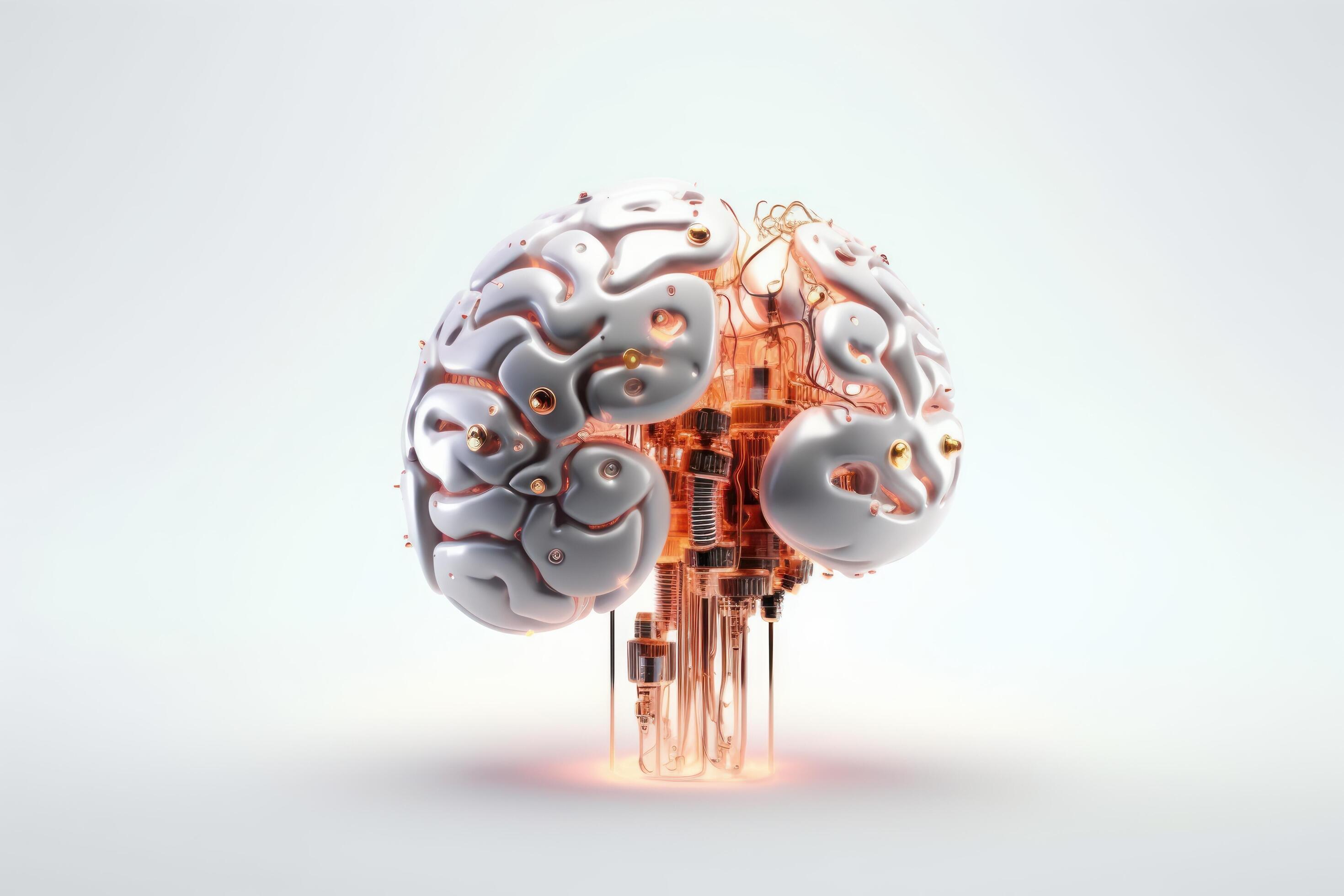 Artificial Intelligence Brain, Smart Thinking, Futuristic AI Technology ...