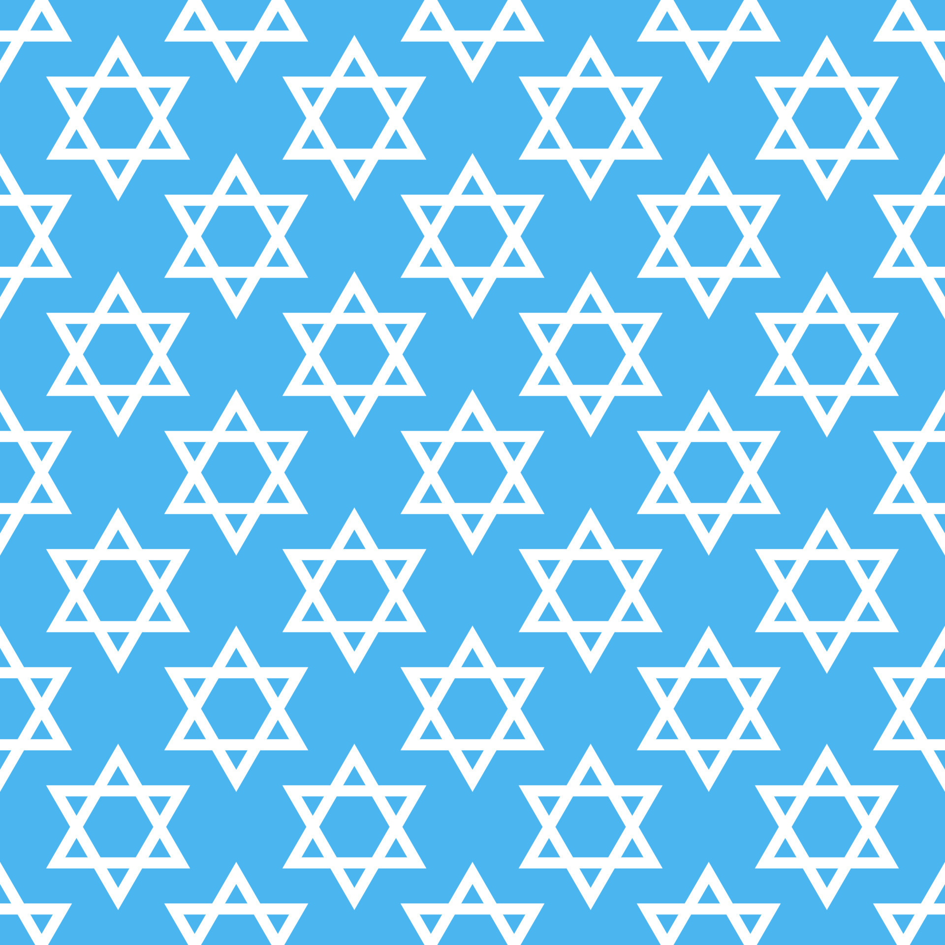 Magen David star pattern vector illustration. Jewish Israeli symbol ...
