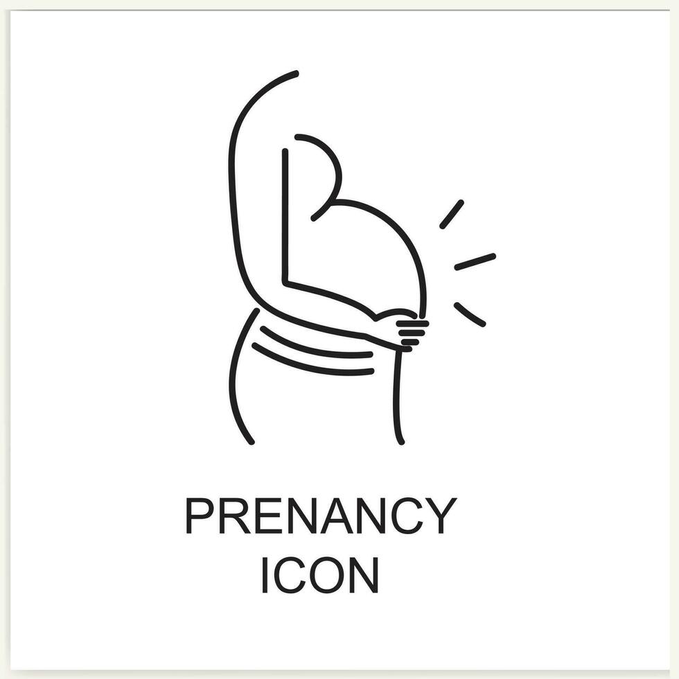 Pregnant Woman Vector Isolated Illustration Pregnancy Icon 24673498
