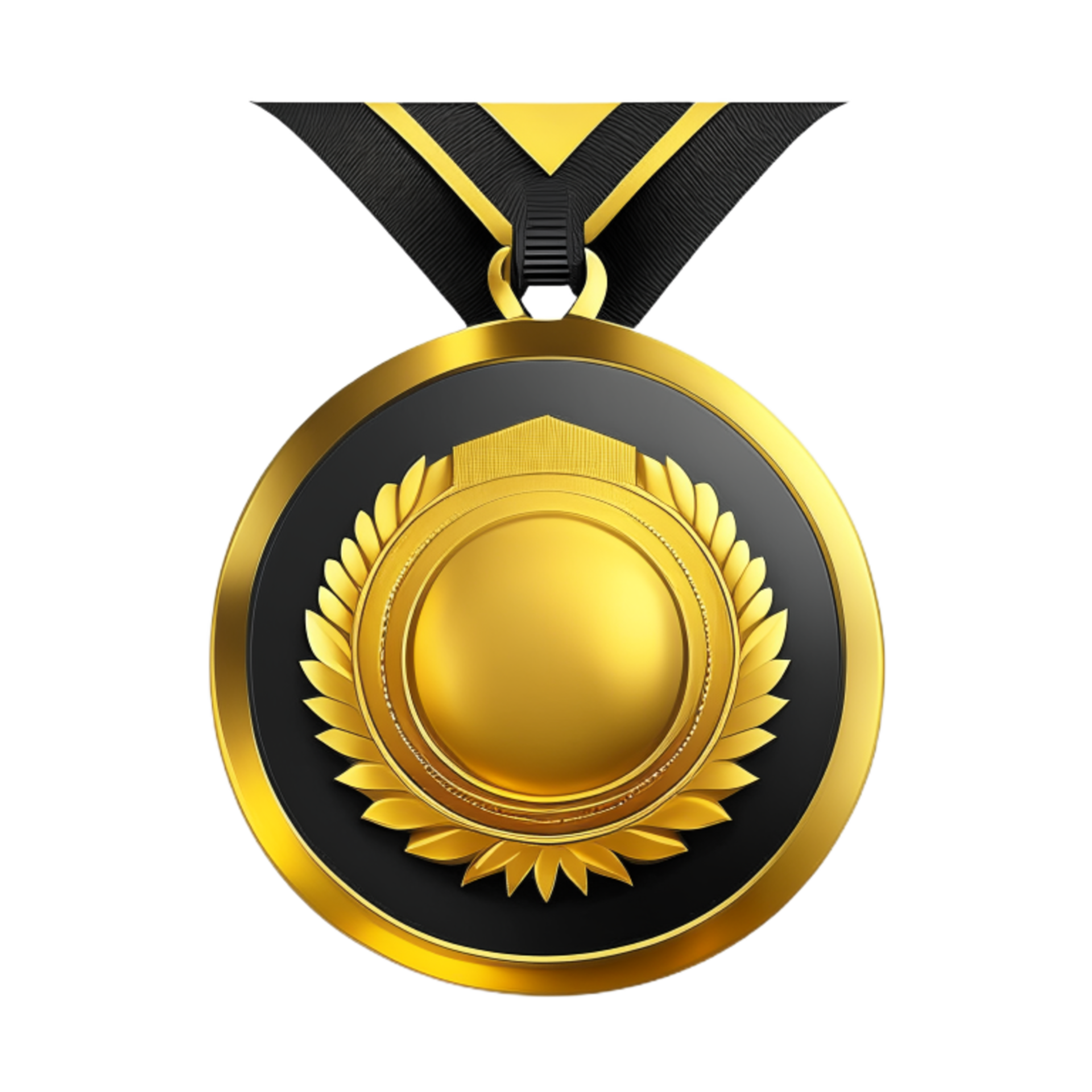 Golden medal isolated on transparent 24675247 PNG Golden medal isolated on transparent 24675247 PNG