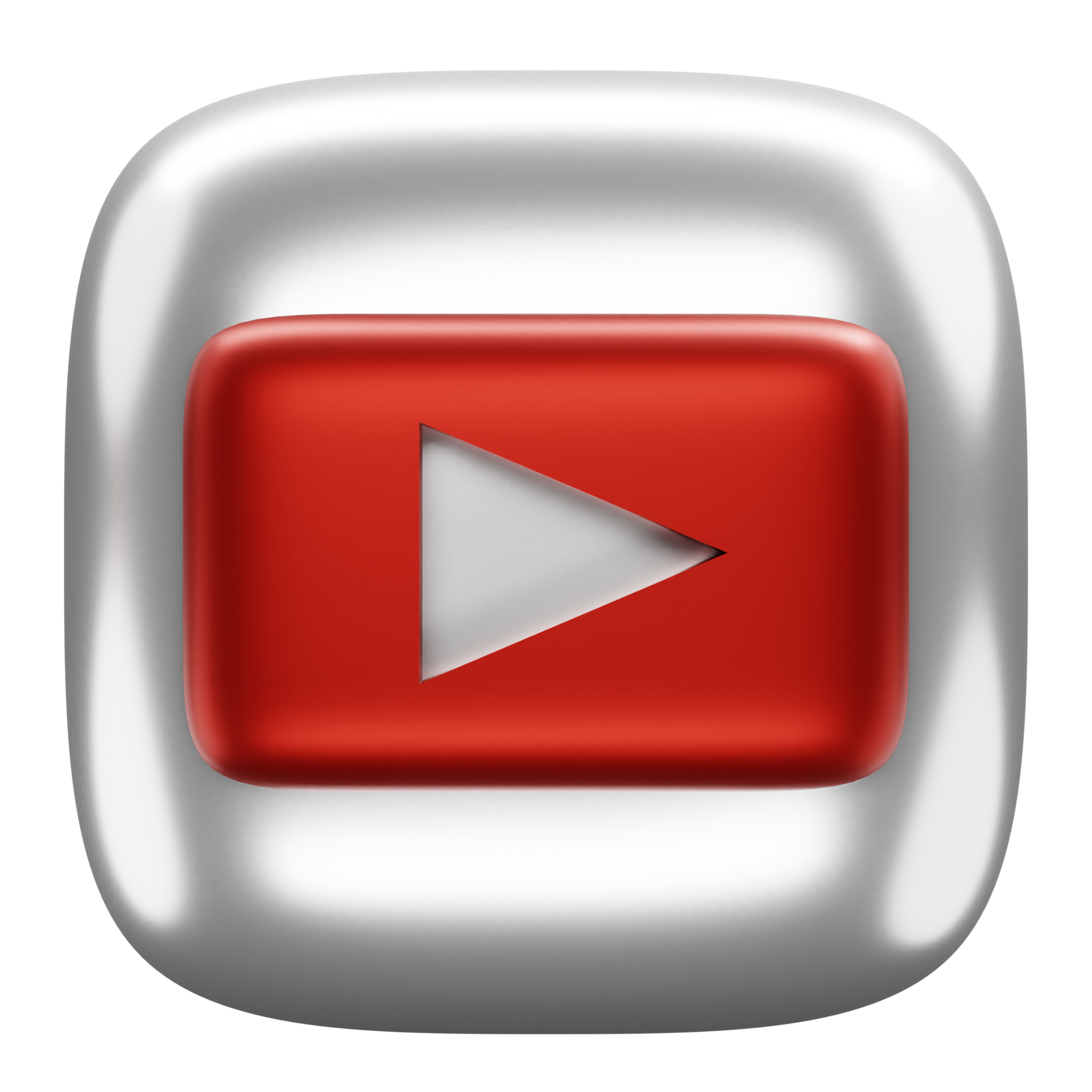 3D Youtube Button 24675253 PNG