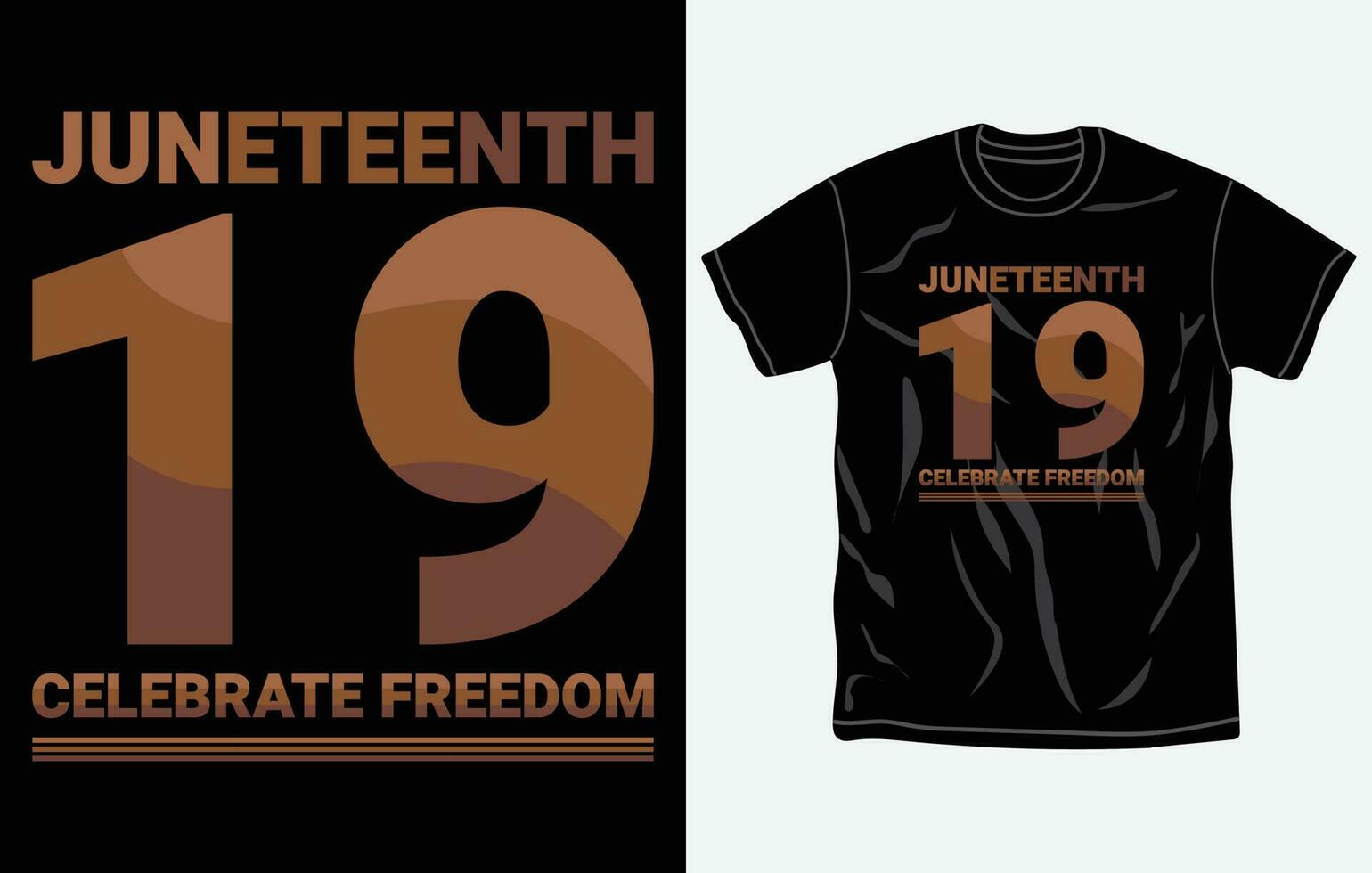Juneteenth Tshirt Design And Print Template Quotes Typography Design June 19 African