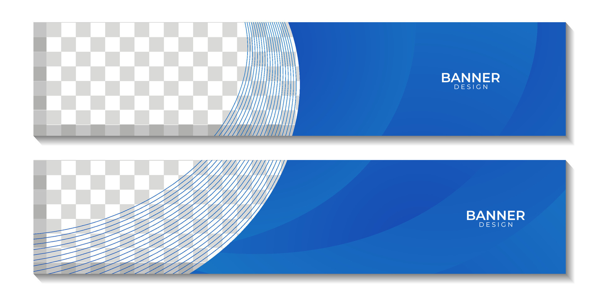 set of banners abstract blue wave gradient background with copy space area for business 24678389 ...