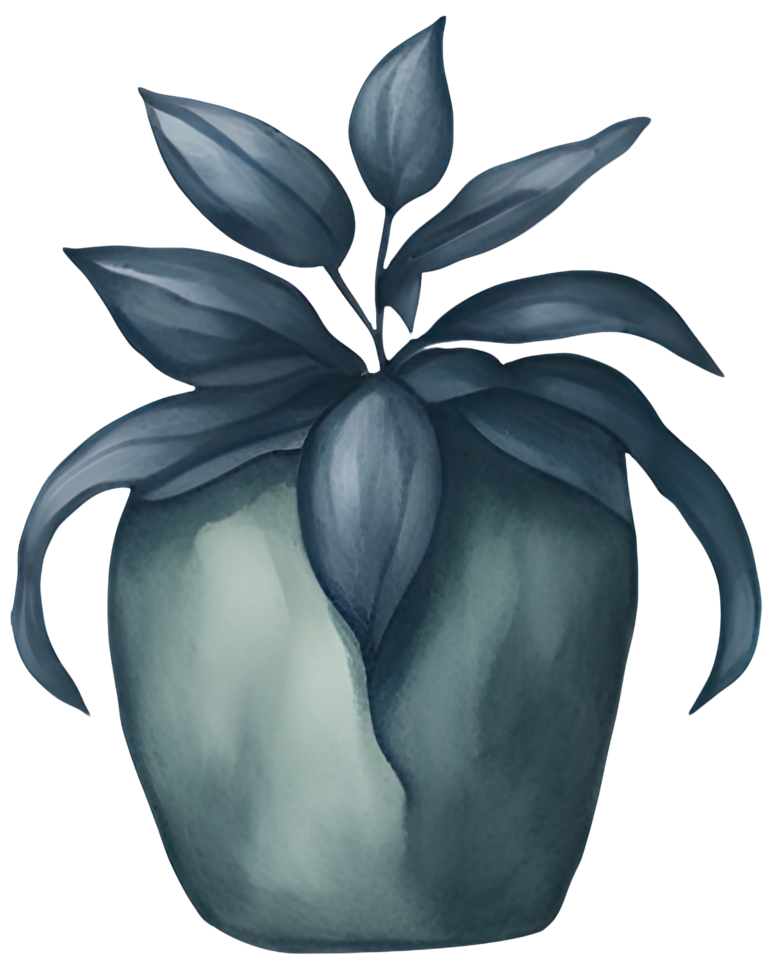 Watercolor House plant. Generative AI 24679036 PNG